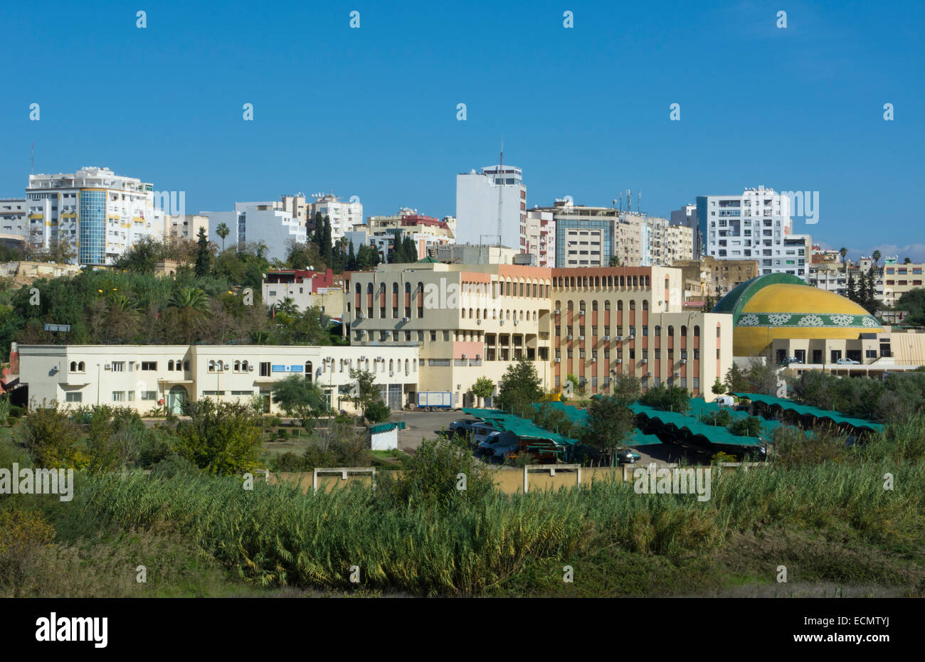 Meknes Morocco new city skyline modern area downtown Stock Photo - Alamy