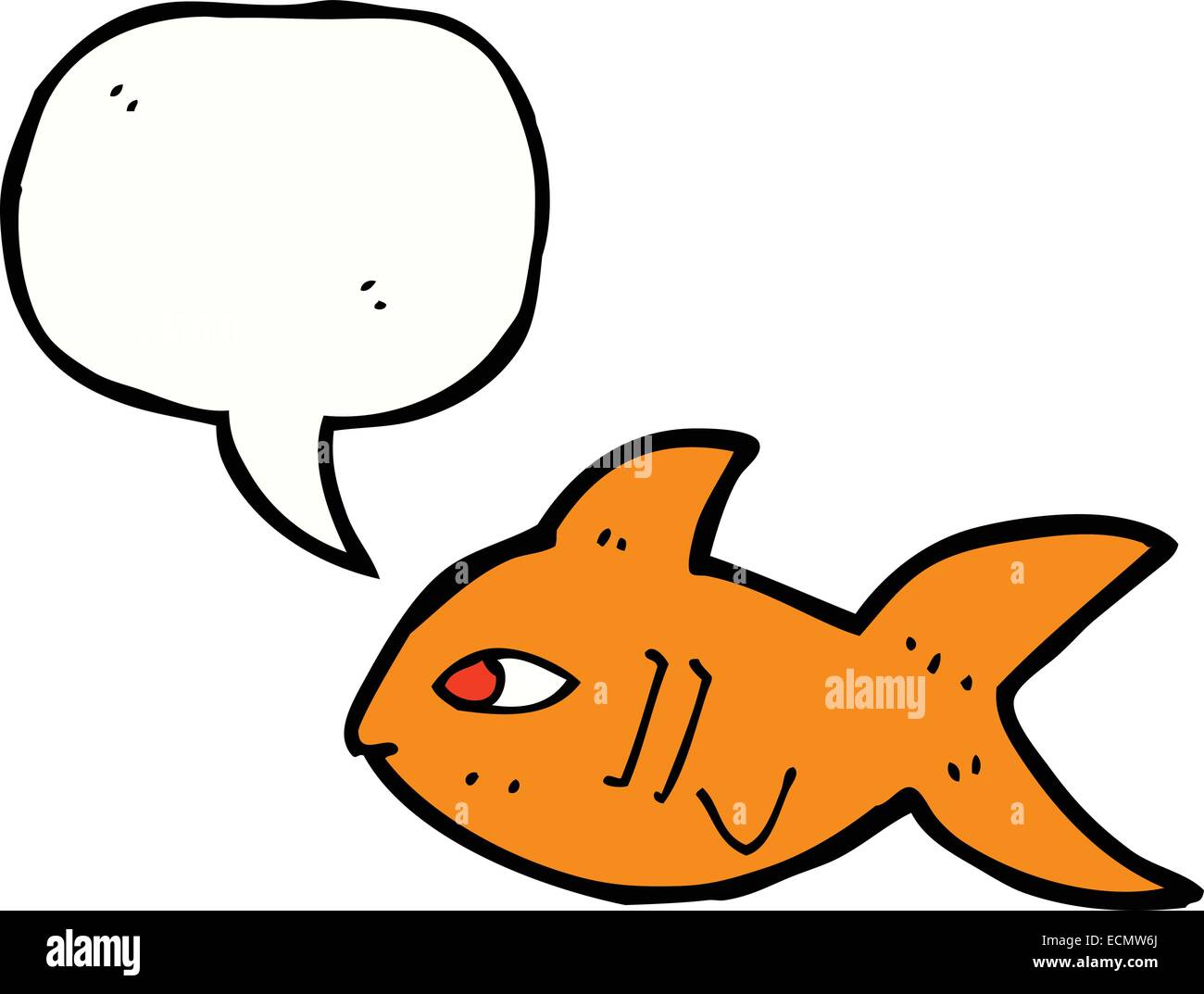 cartoon fish with speech bubble Stock Vector Image & Art - Alamy