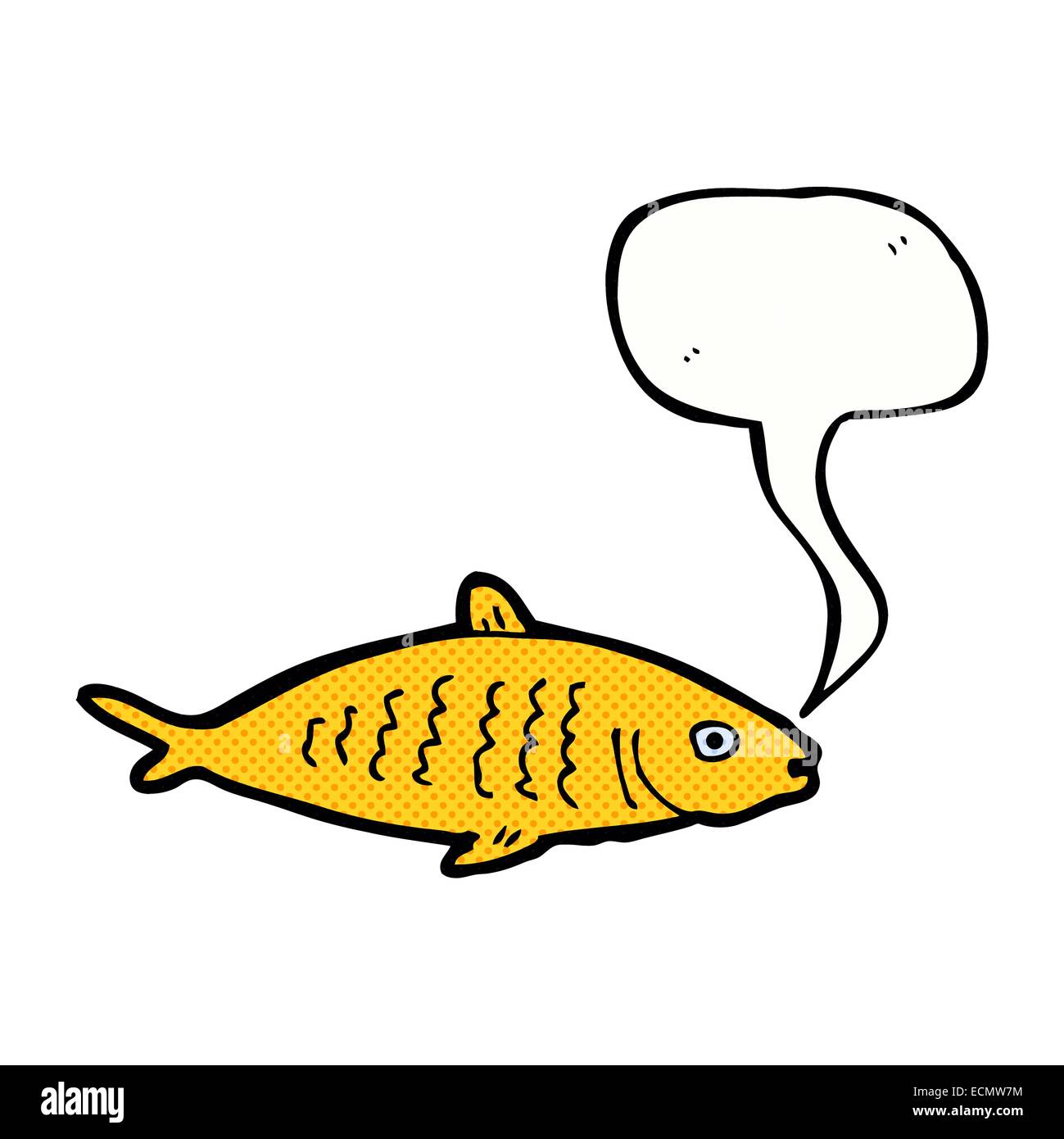 cartoon fish with speech bubble Stock Vector Image & Art - Alamy