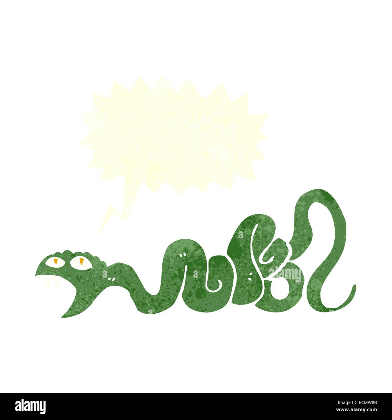 cartoon snake with speech bubble Stock Vector Image & Art - Alamy