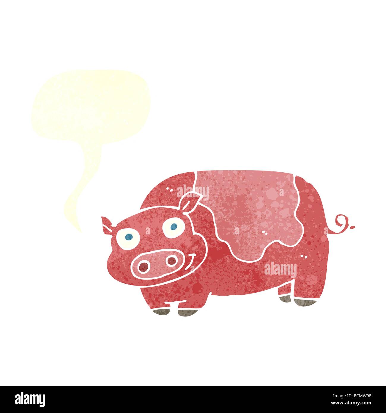Cartoon pig speech bubble hi-res stock photography and images - Alamy
