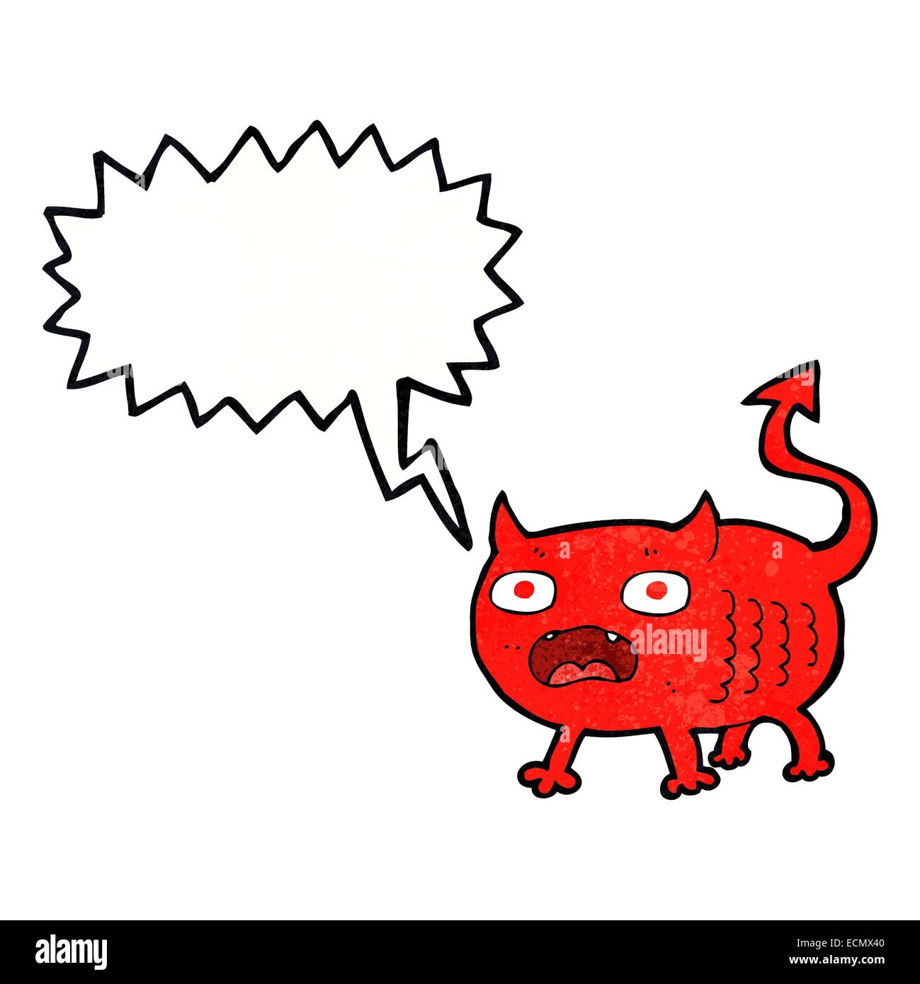 Cartoon little imp bubble Cut Out Stock Images & Pictures - Alamy