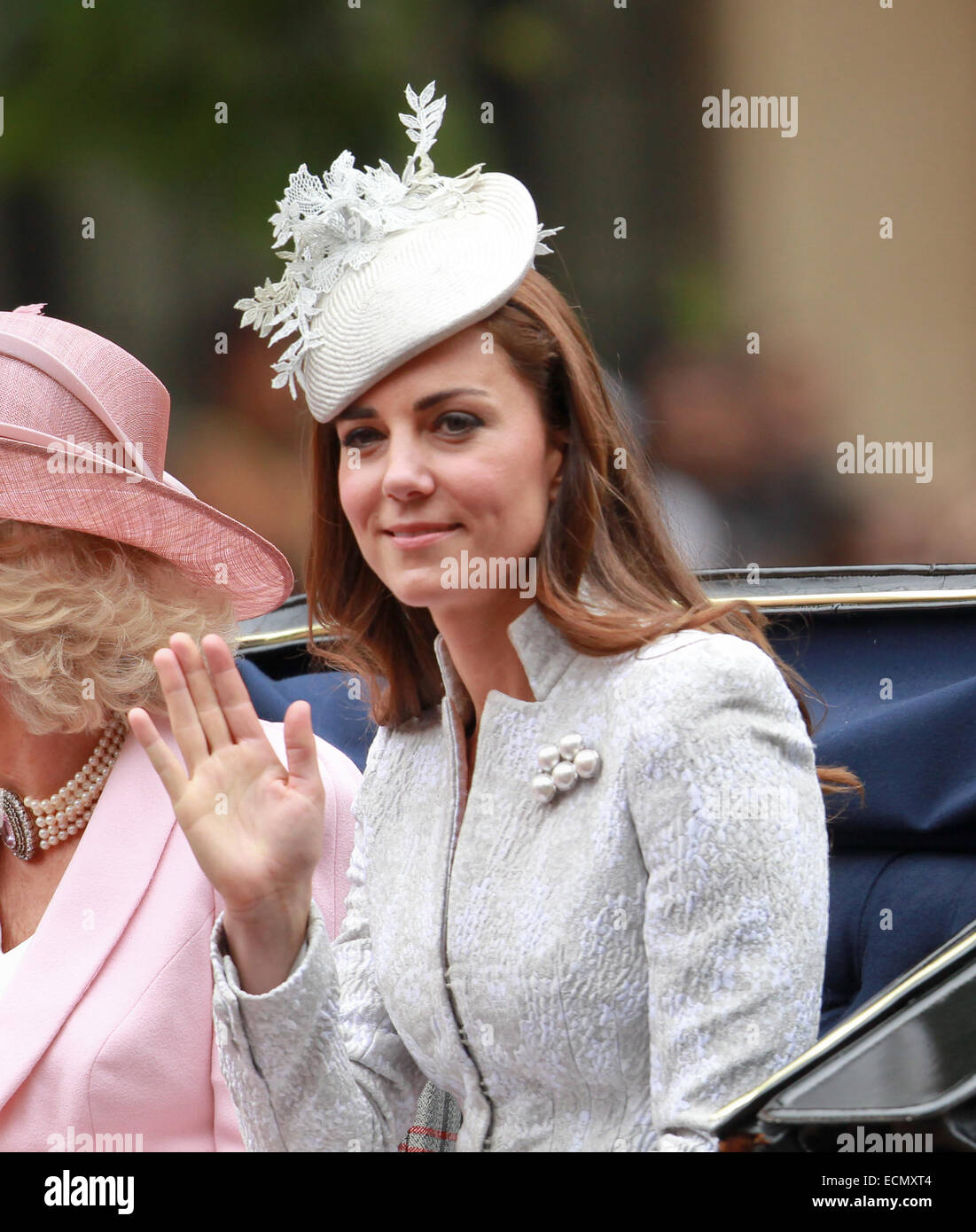 Members of the Royal Family attend Trooping the Colour parade in London ...