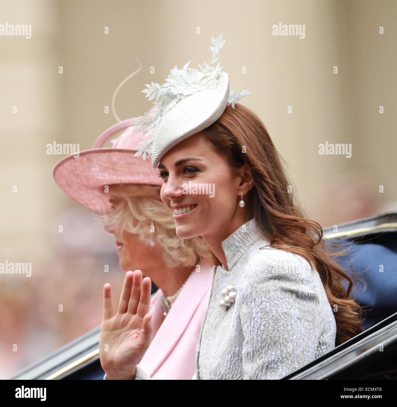 Members of the Royal Family attend Trooping the Colour parade in London ...