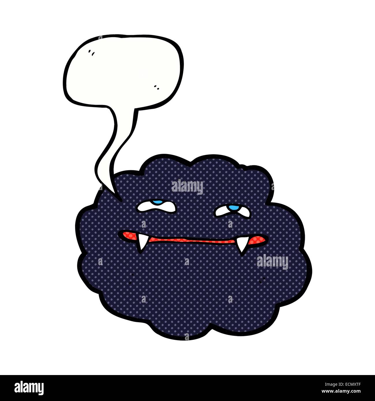 cartoon vampire cloud with speech bubble Stock Vector Image & Art - Alamy