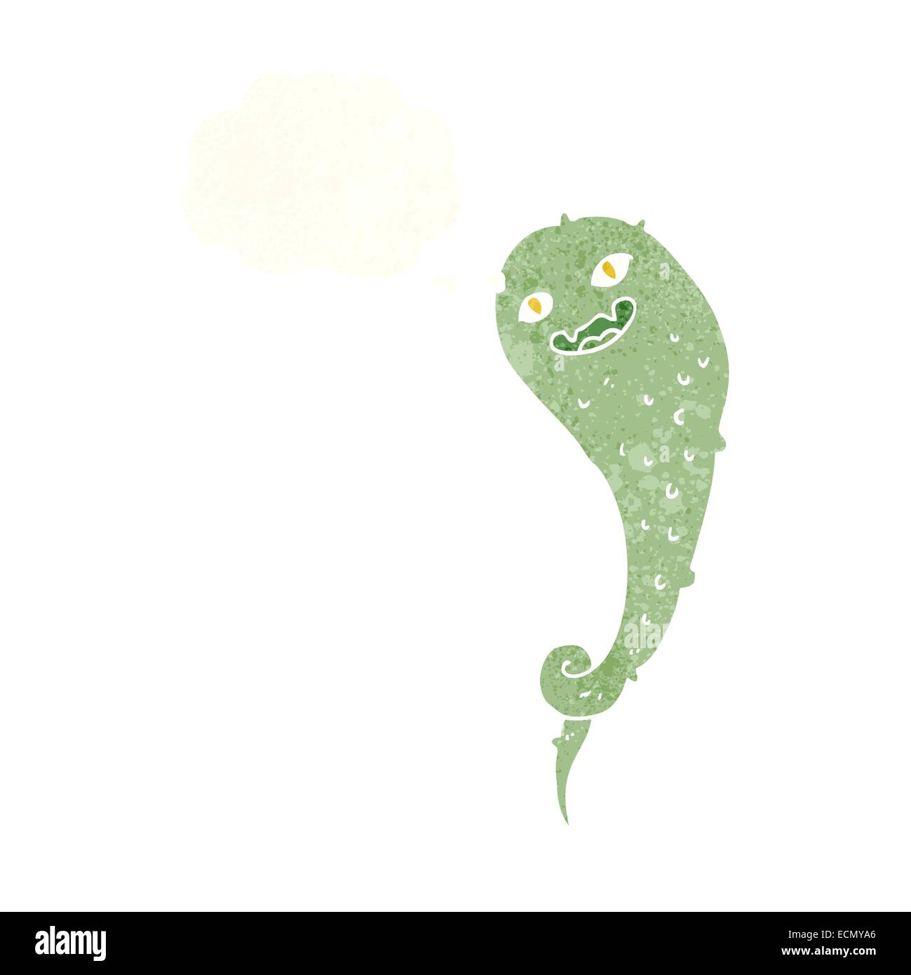 cartoon spooky ghost with thought bubble Stock Vector Image & Art - Alamy
