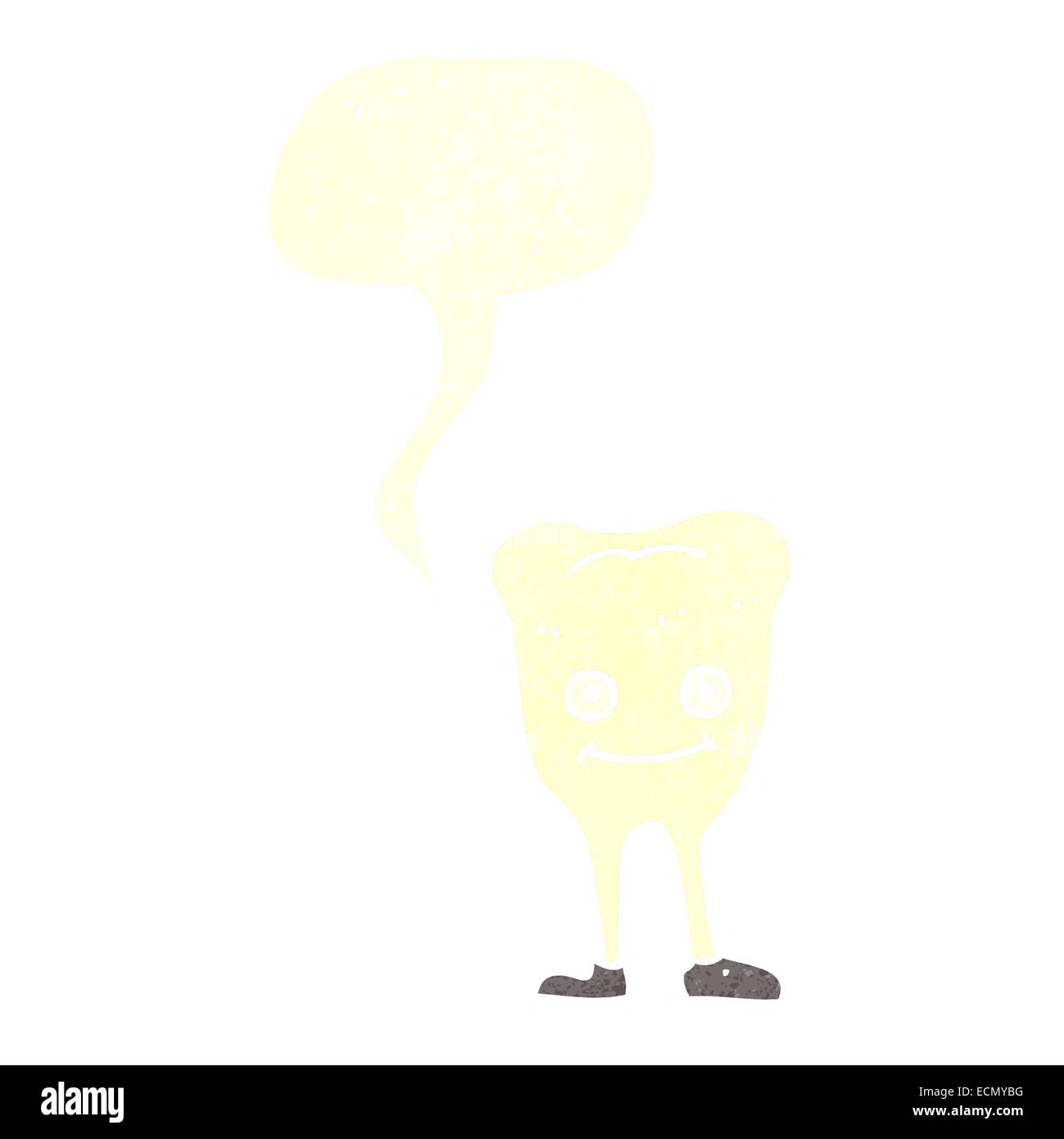 cartoon happy tooth with speech bubble Stock Vector Image & Art - Alamy