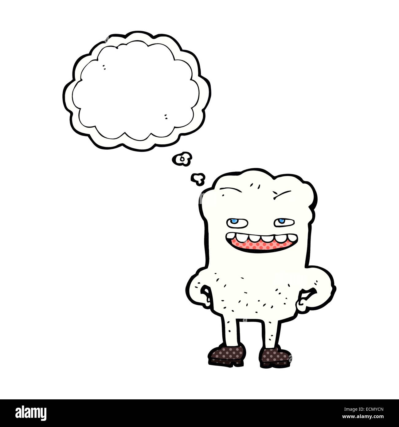 cartoon tooth with thought bubble Stock Vector Image & Art - Alamy