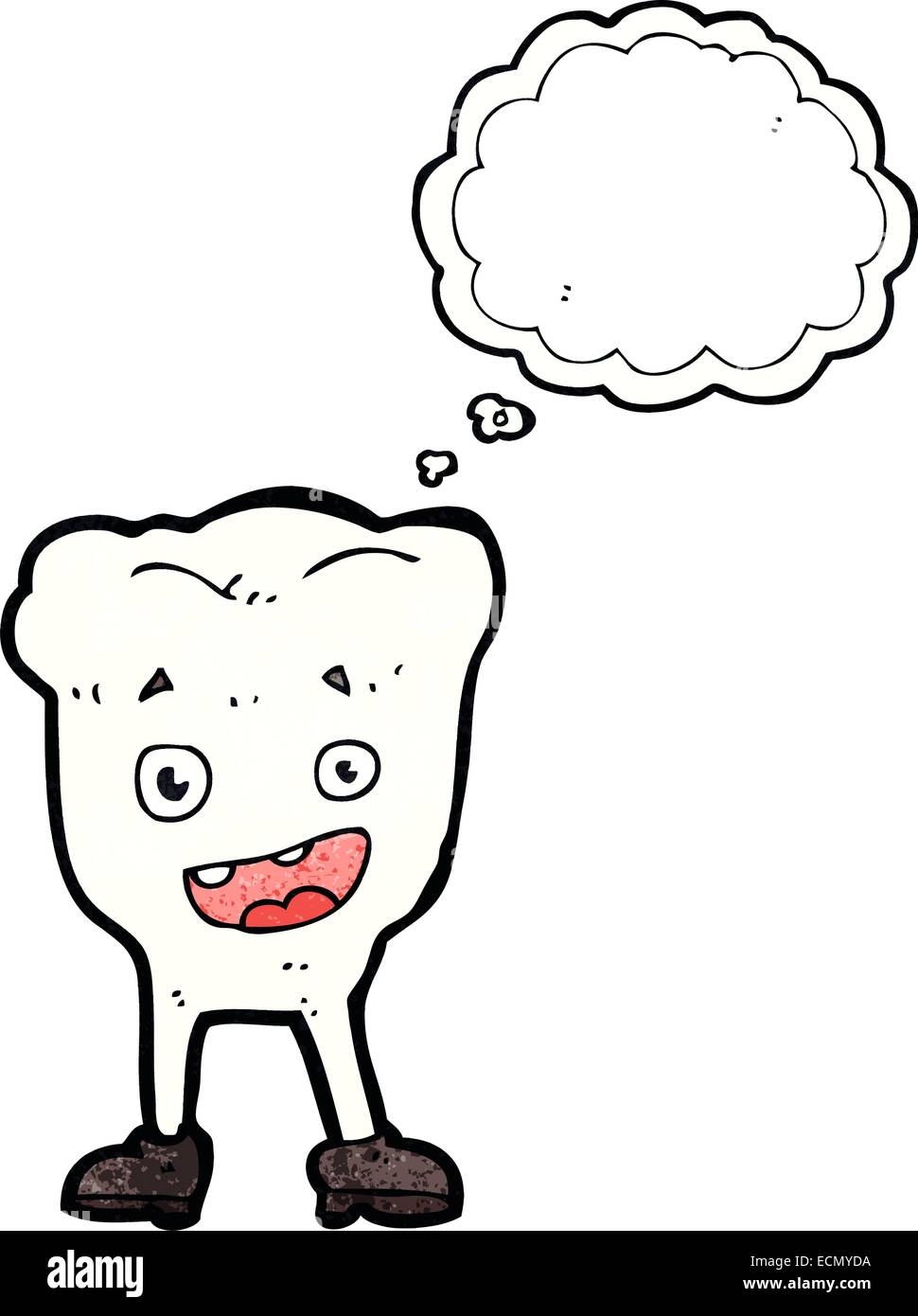 cartoon tooth with thought bubble Stock Vector Image & Art - Alamy
