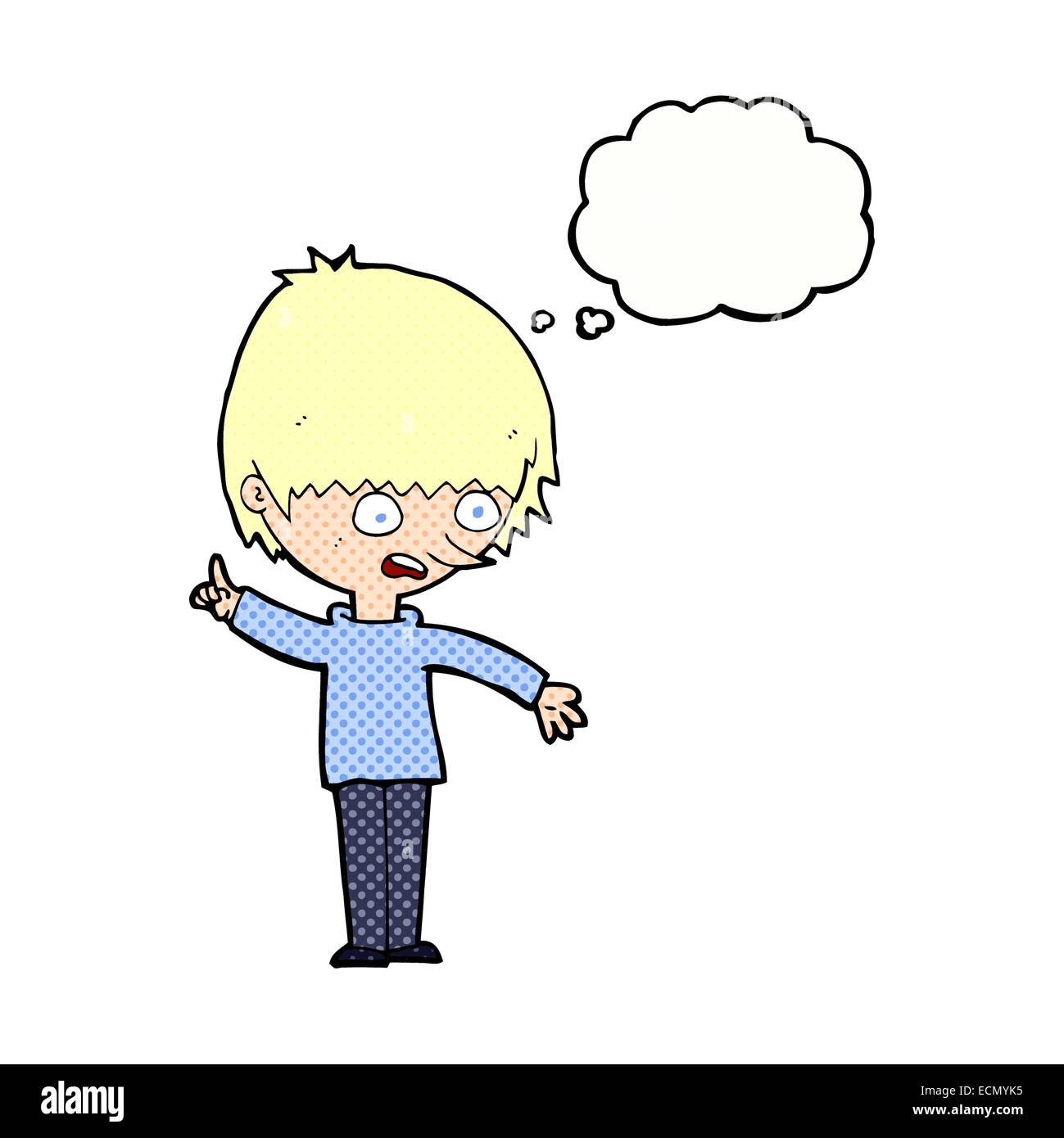 Cartoon boy question bubble Stock Vector Images - Alamy