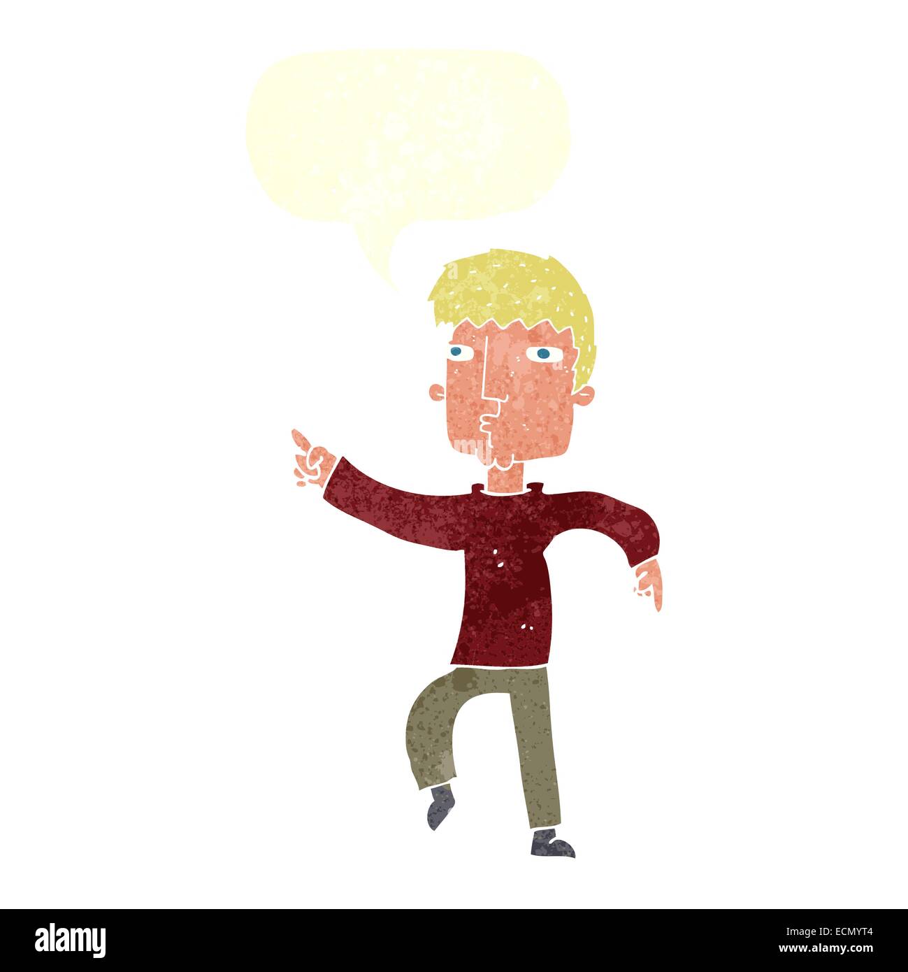 Cartoon dancing man bubble Stock Vector Images - Alamy