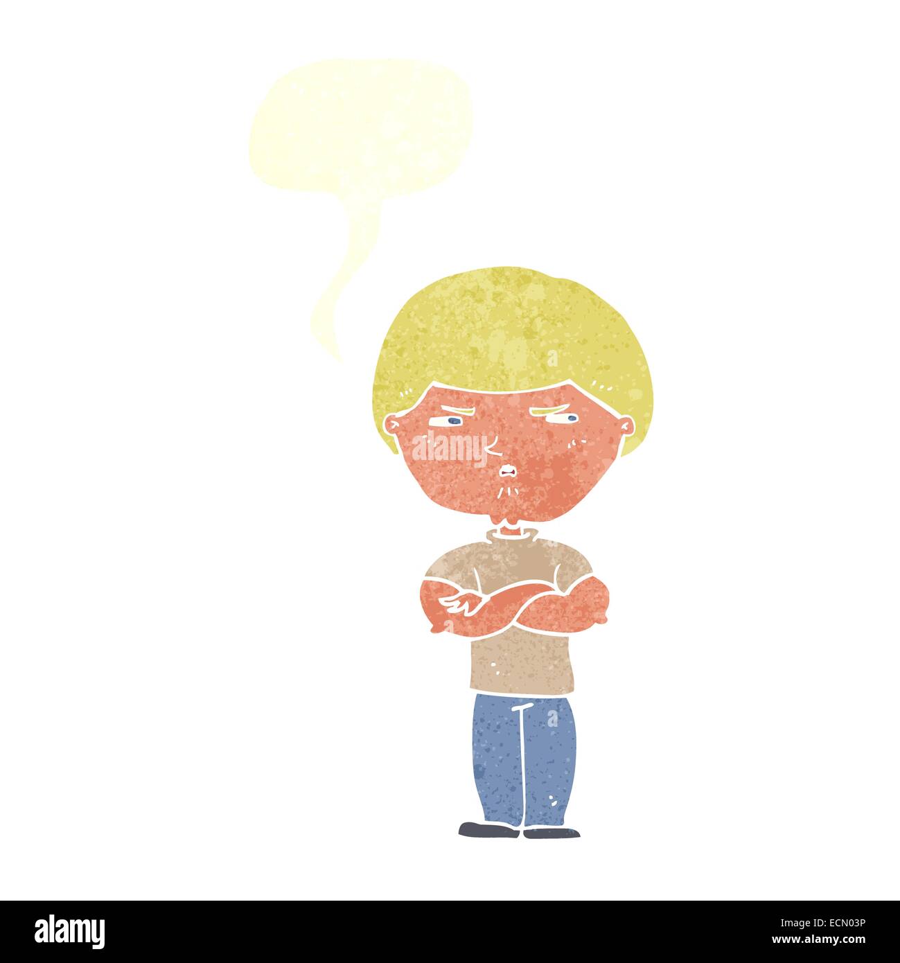 cartoon grumpy man with speech bubble Stock Vector Image & Art - Alamy