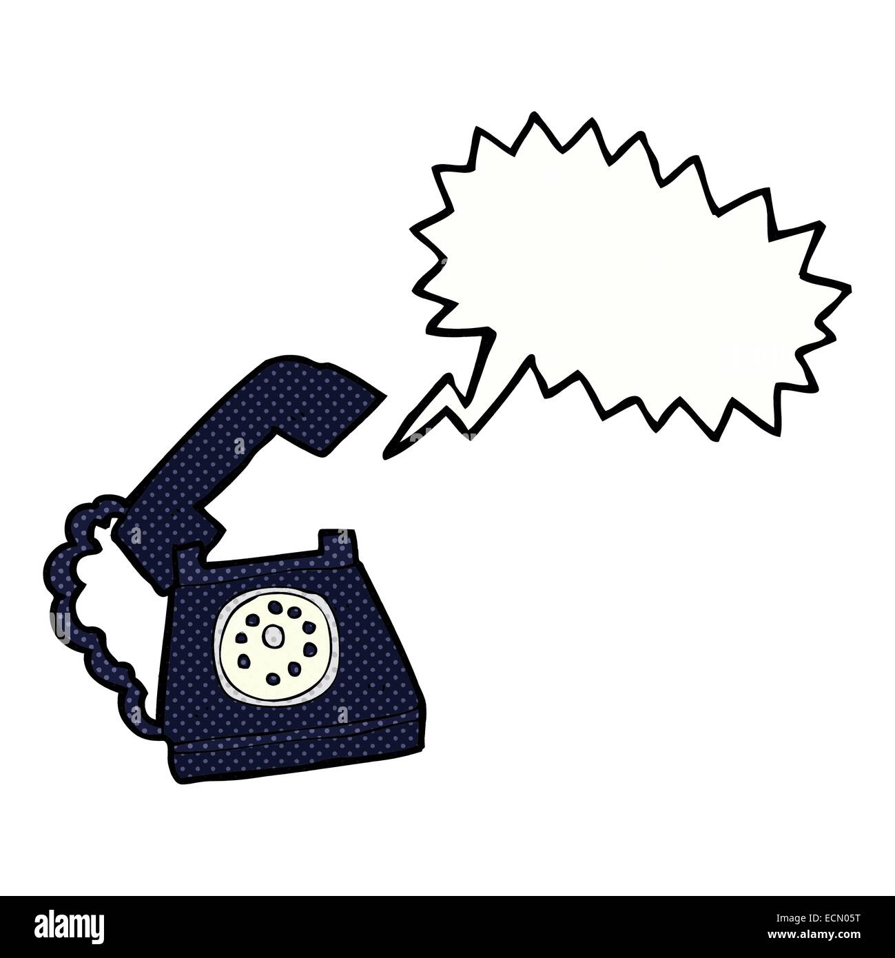 Cartoon ringing telephone bubble hi-res stock photography and images ...