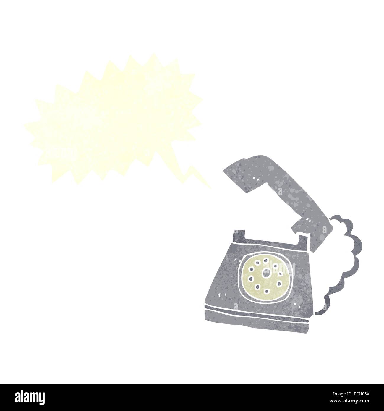 cartoon ringing telephone with speech bubble Stock Vector Image & Art ...