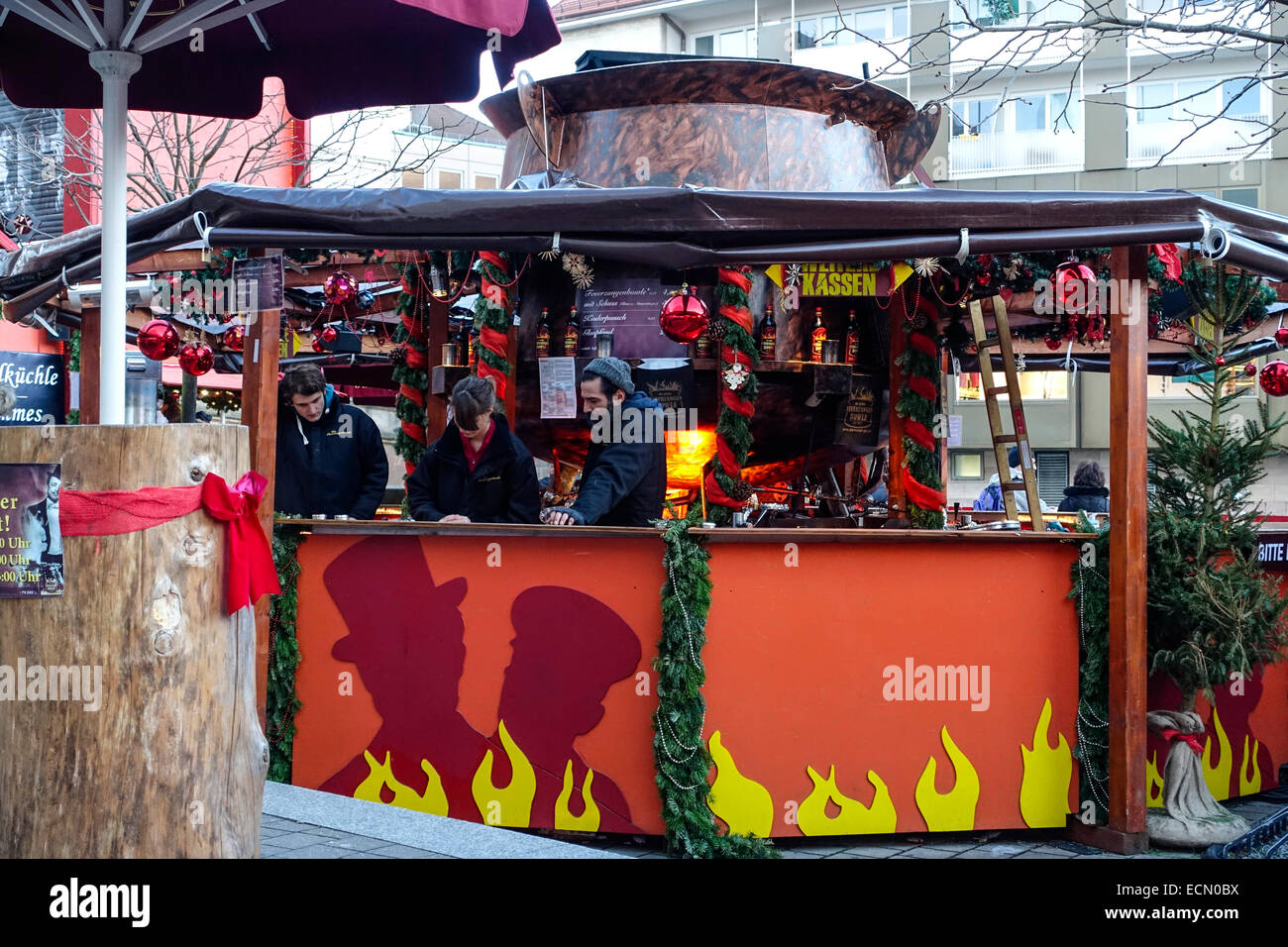 The largest burnt punch in the world, at the Christmas market in ...
