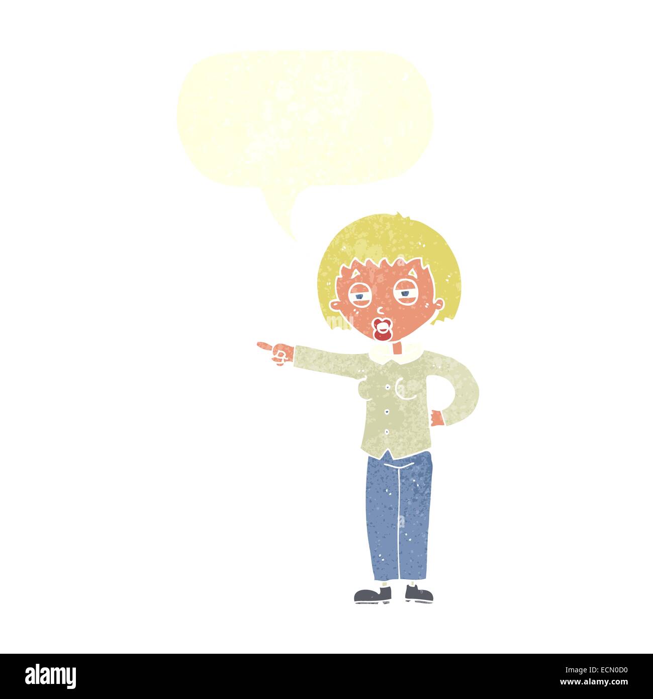 cartoon woman telling off with speech bubble Stock Vector Image & Art ...