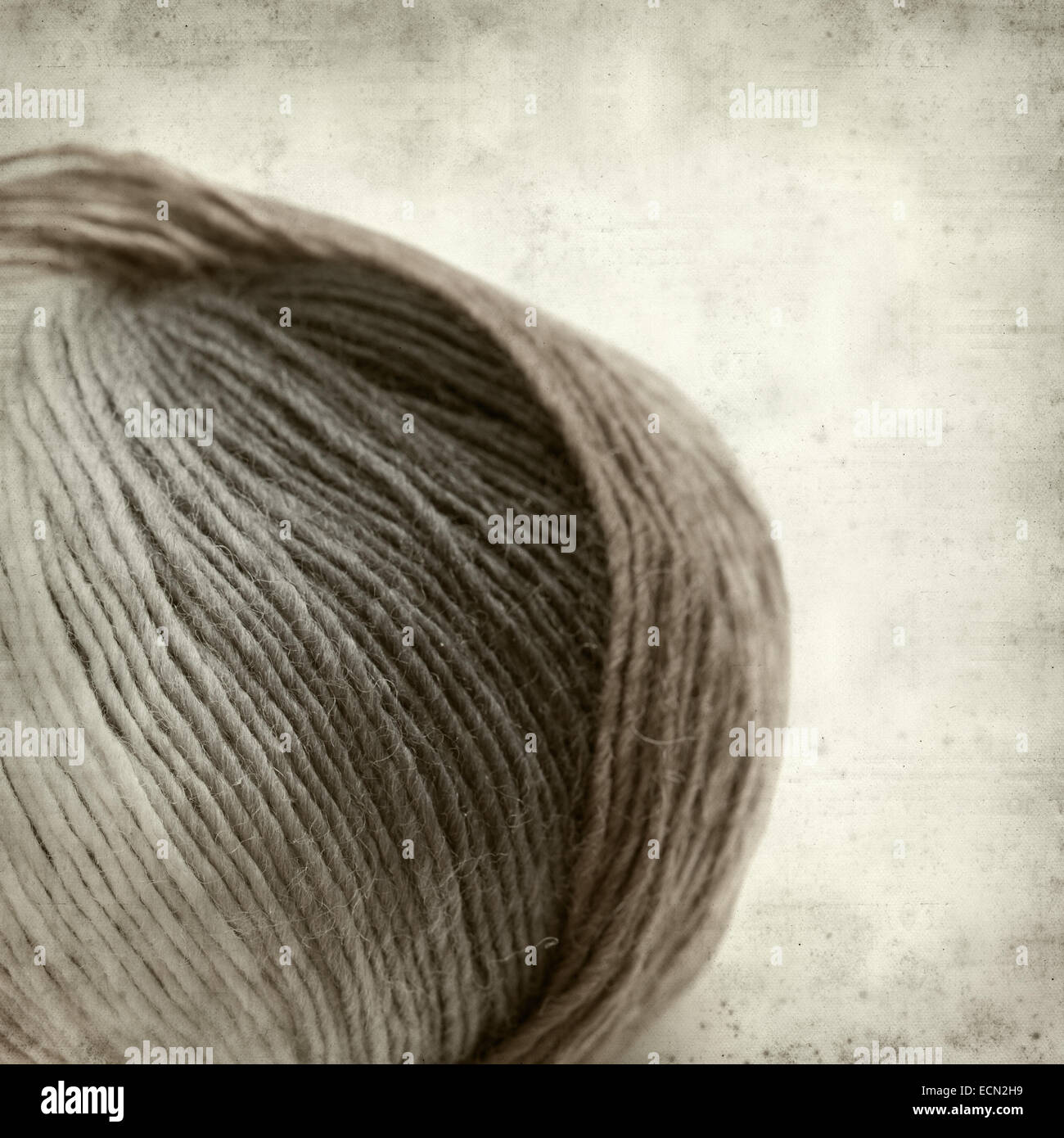 textured old paper background with knitting yarn Stock Photo - Alamy