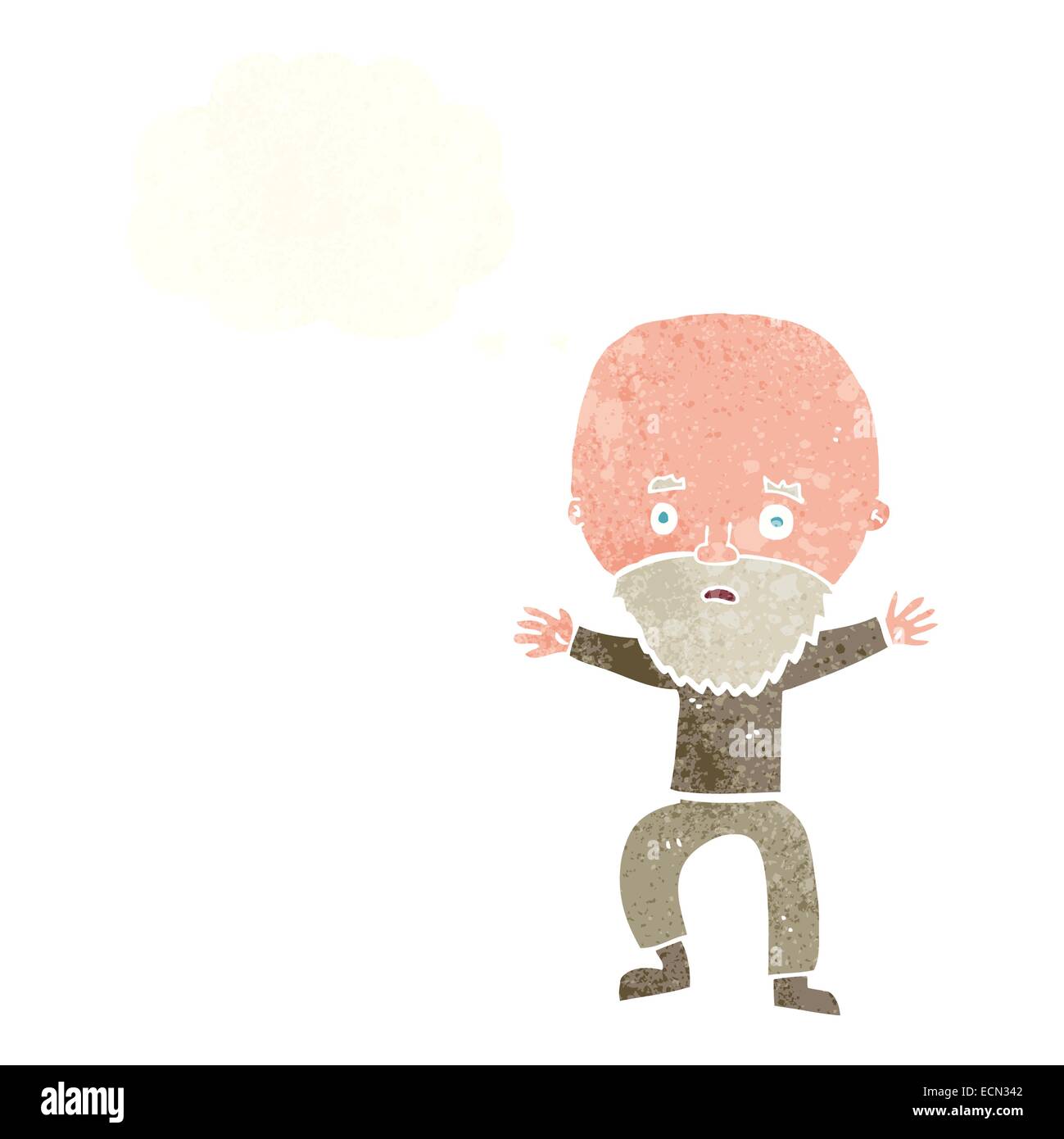 Cartoon panicking old man hi-res stock photography and images - Alamy