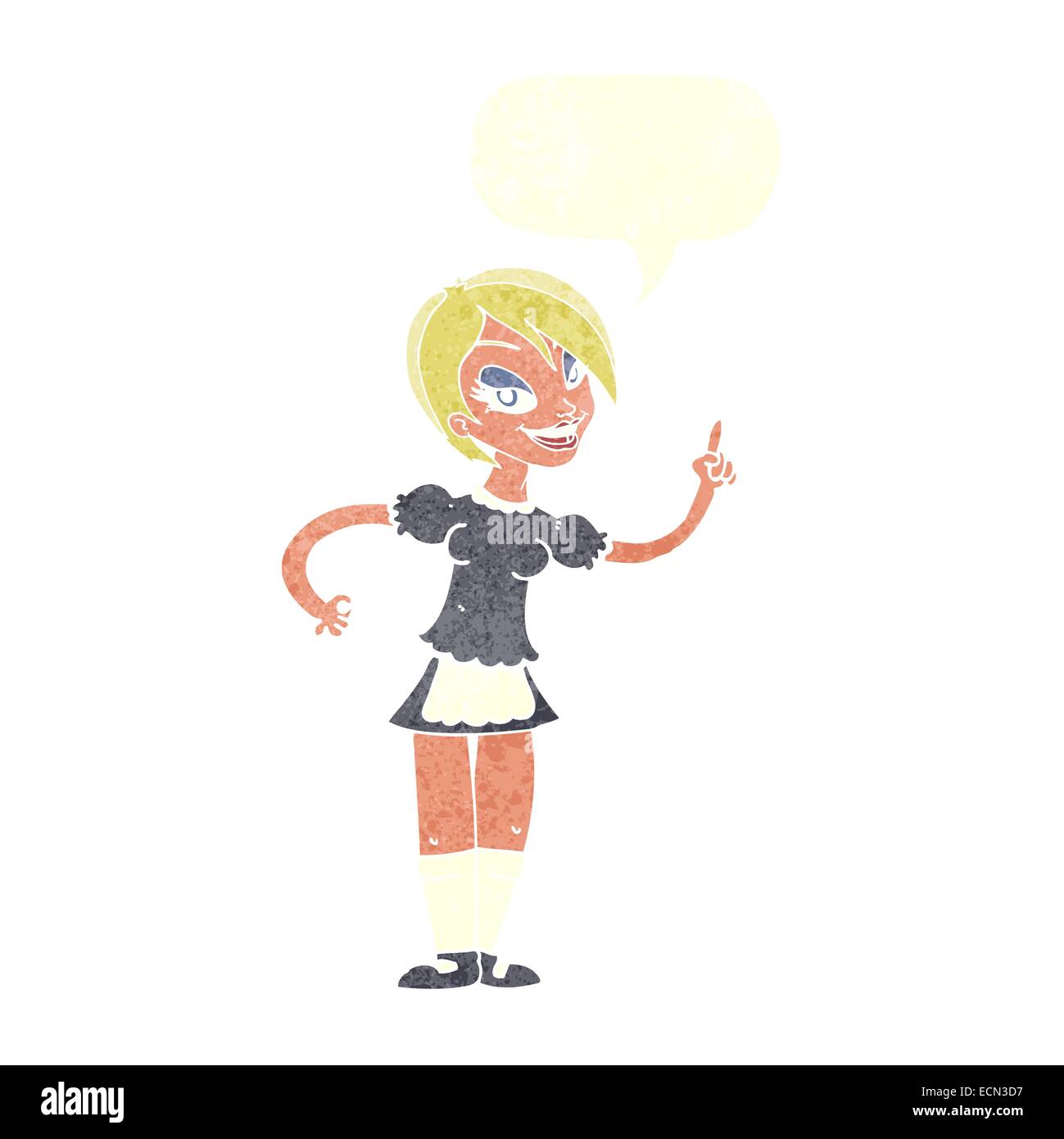 Cartoon waitress taking order Cut Out Stock Images & Pictures - Alamy