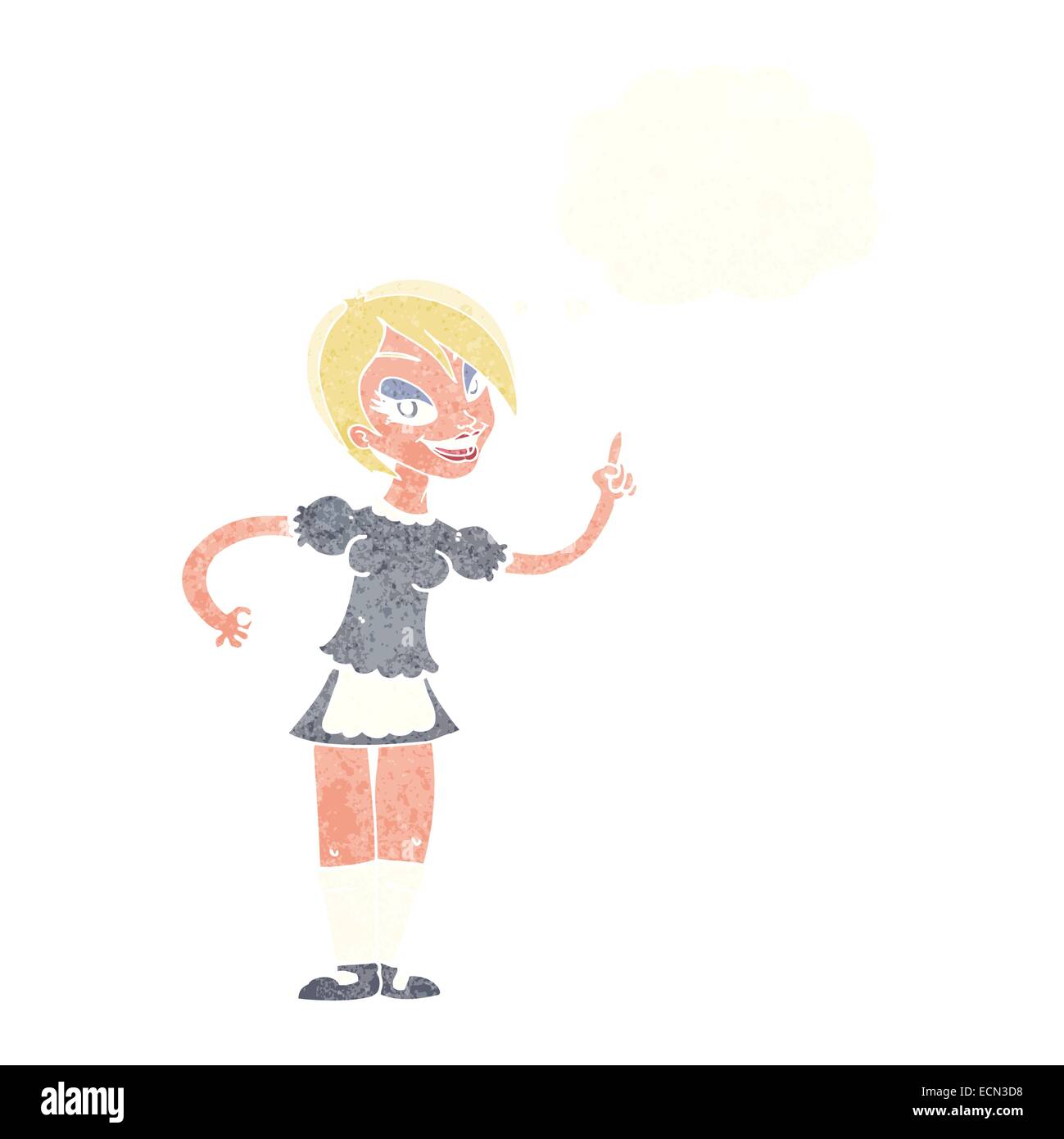 Cartoon waitress taking order Cut Out Stock Images & Pictures - Alamy