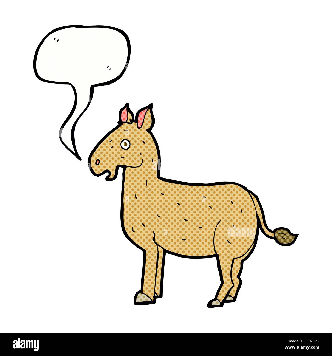 cartoon mule with speech bubble Stock Vector Image & Art - Alamy