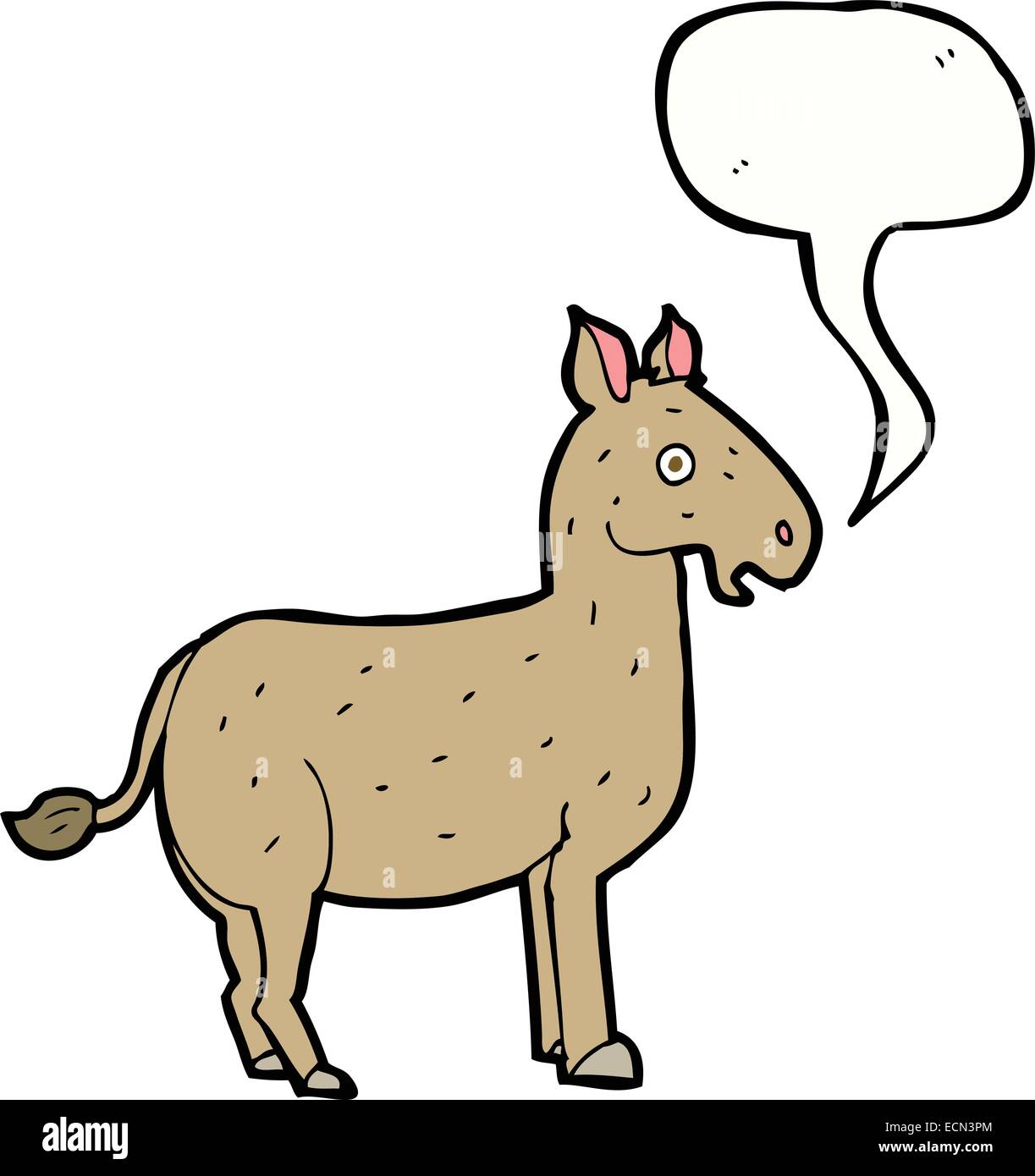 cartoon mule with speech bubble Stock Vector Image & Art - Alamy