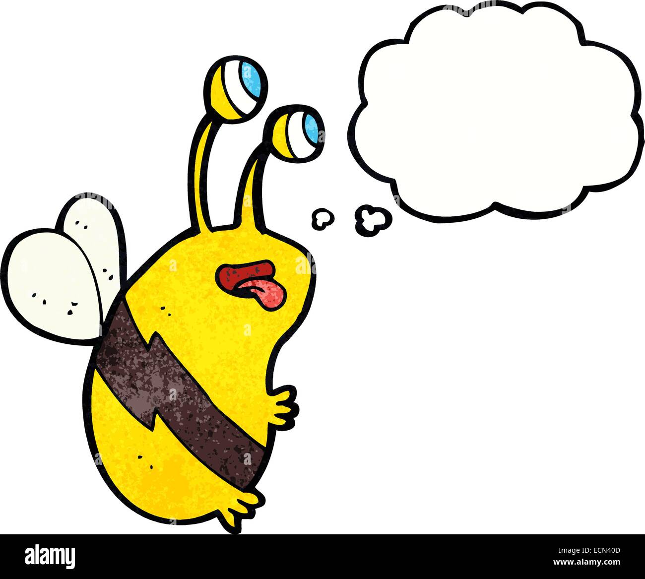 cartoon funny bee with thought bubble Stock Vector Image & Art - Alamy