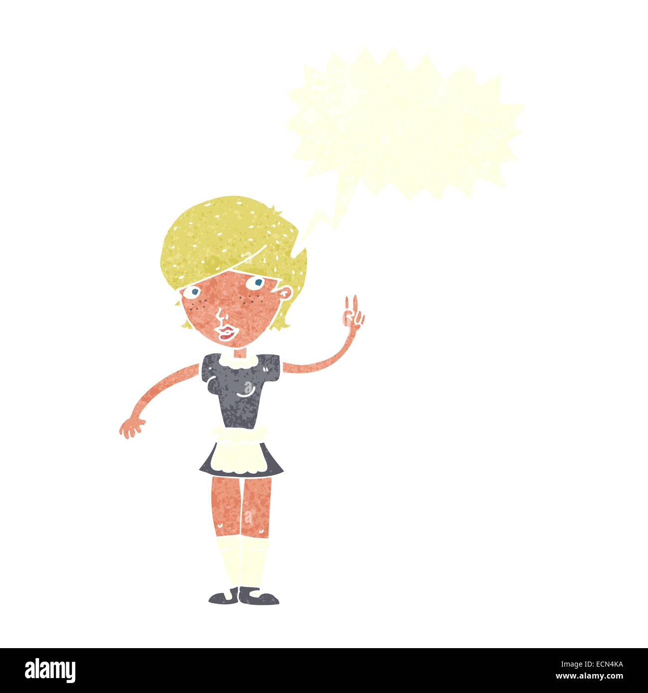 Cartoon waitress taking order Cut Out Stock Images & Pictures - Alamy