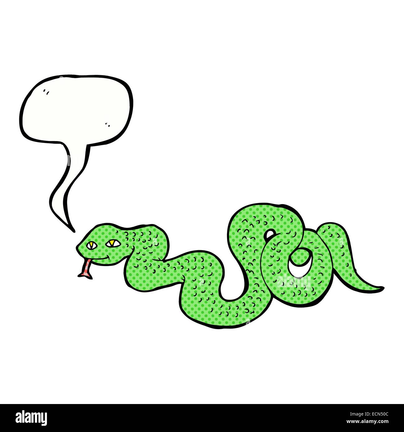 cartoon snake with speech bubble Stock Vector Image & Art - Alamy