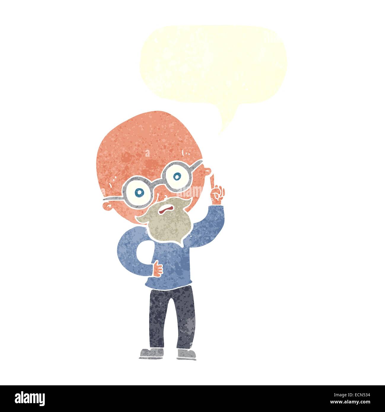 cartoon old man with speech bubble Stock Vector Image & Art - Alamy