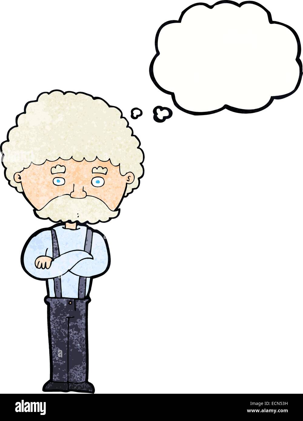 Cartoon old man thought bubble hi-res stock photography and images - Alamy