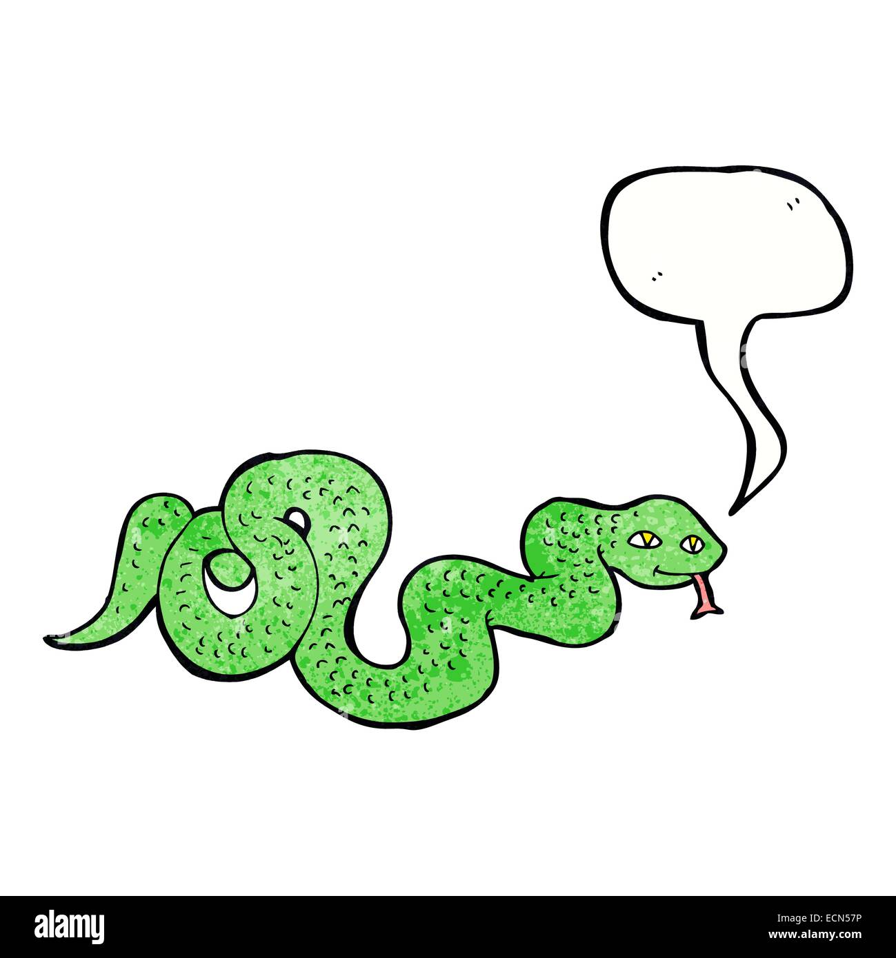 cartoon snake with speech bubble Stock Vector Image & Art - Alamy