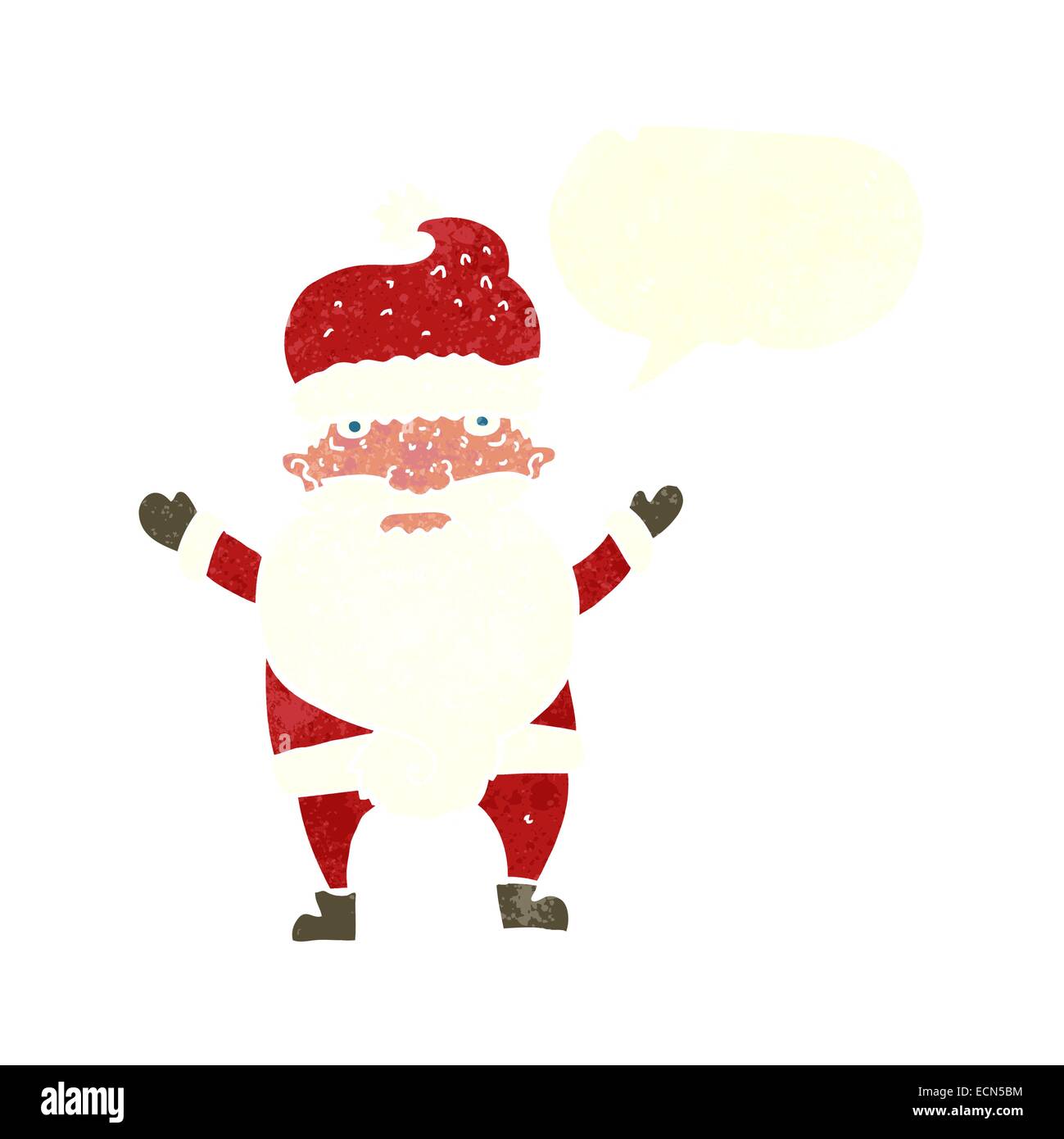 Cartoon grumpy santa Stock Vector Images - Alamy
