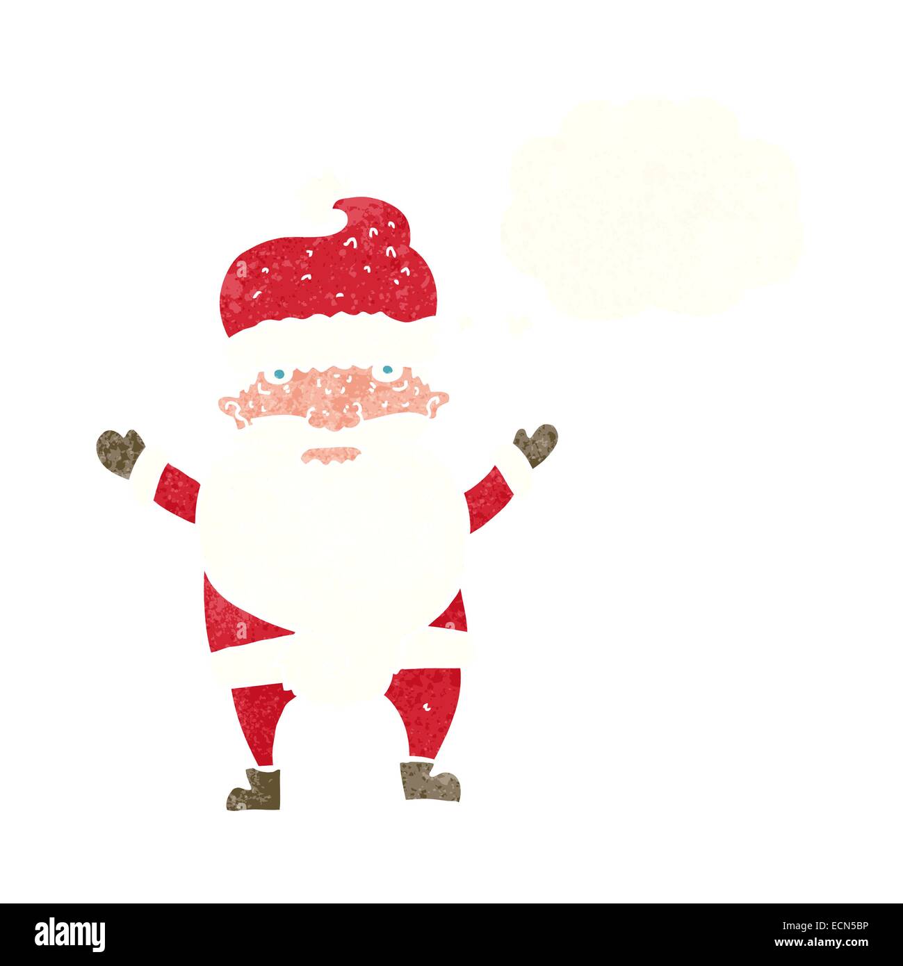Cartoon grumpy santa Stock Vector Images - Alamy