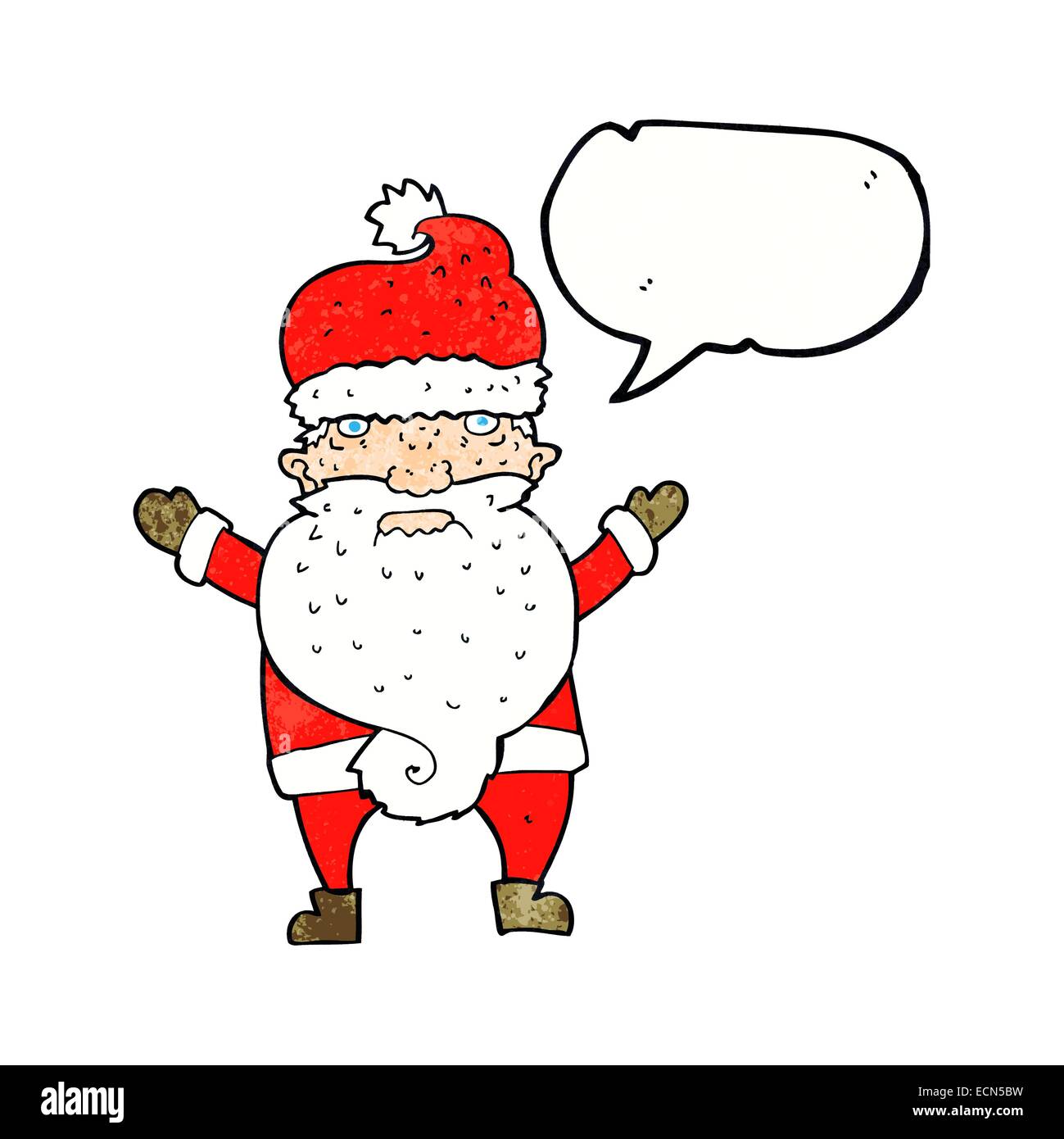 Cartoon grumpy santa Stock Vector Images - Alamy