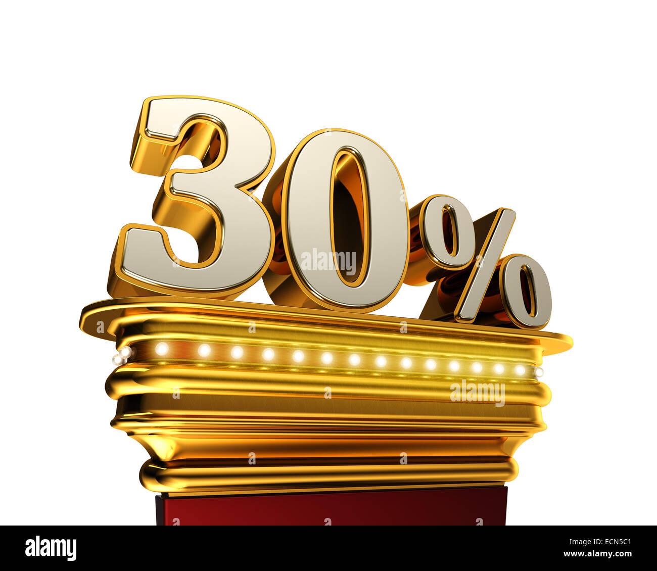 Gold thirty percent hi-res stock photography and images - Alamy