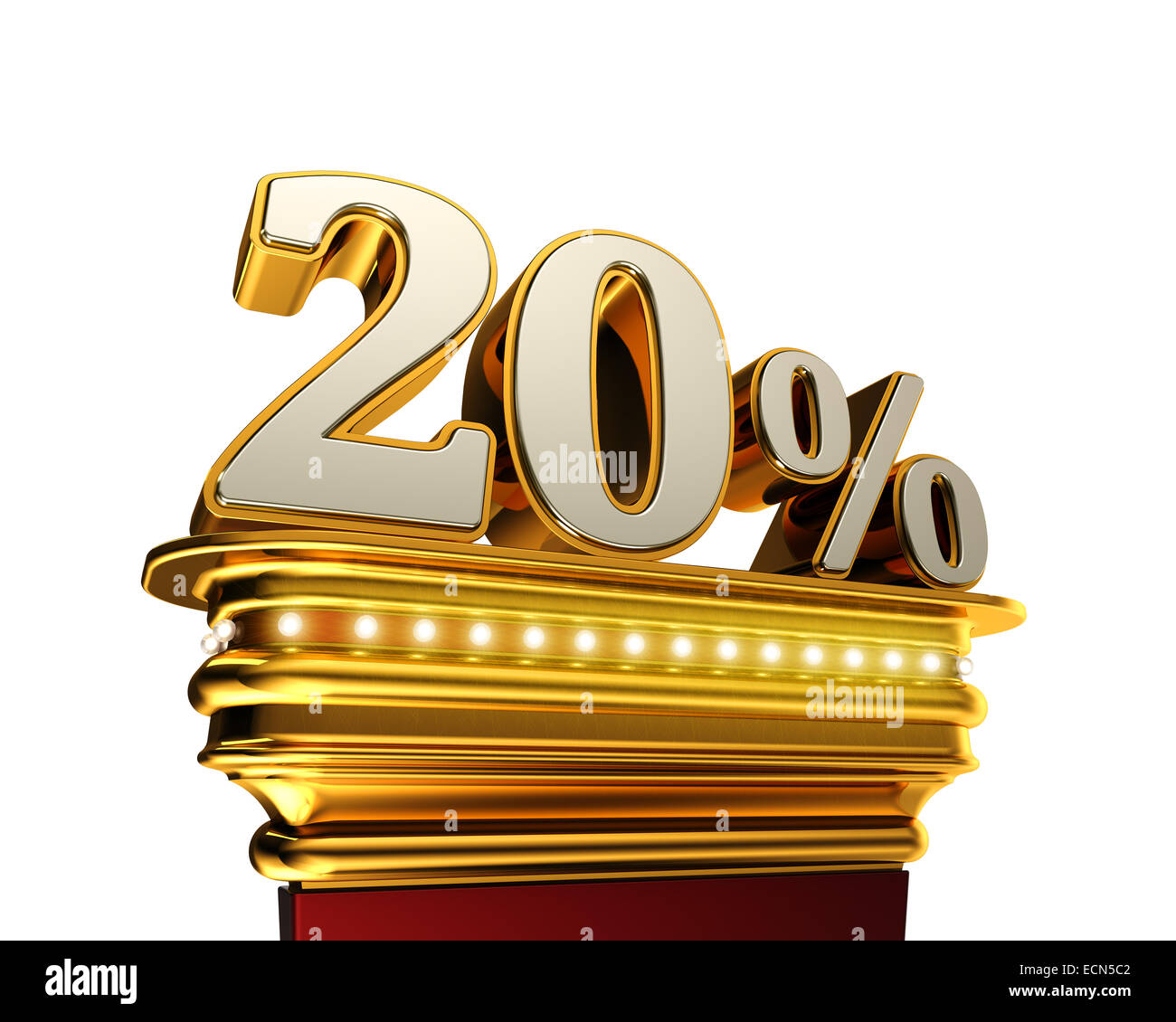 20 percent discount golden hi-res stock photography and images - Alamy