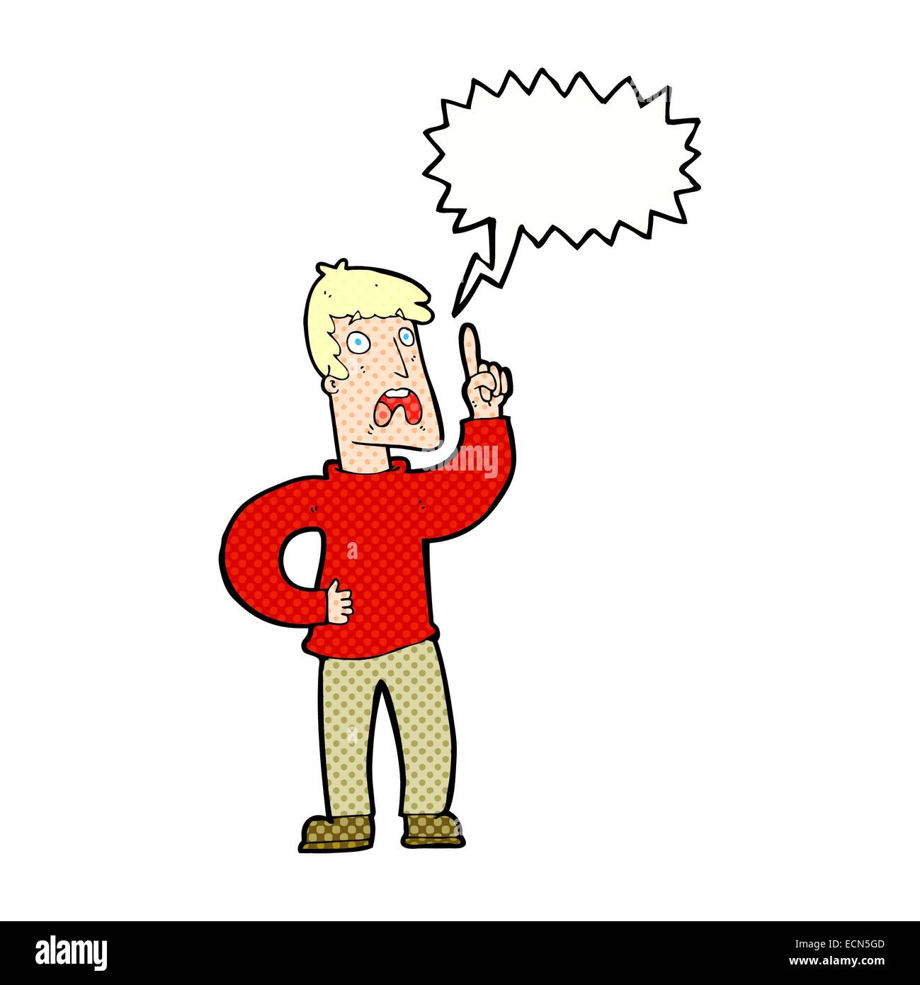 cartoon man with complaint with speech bubble Stock Vector Image & Art ...