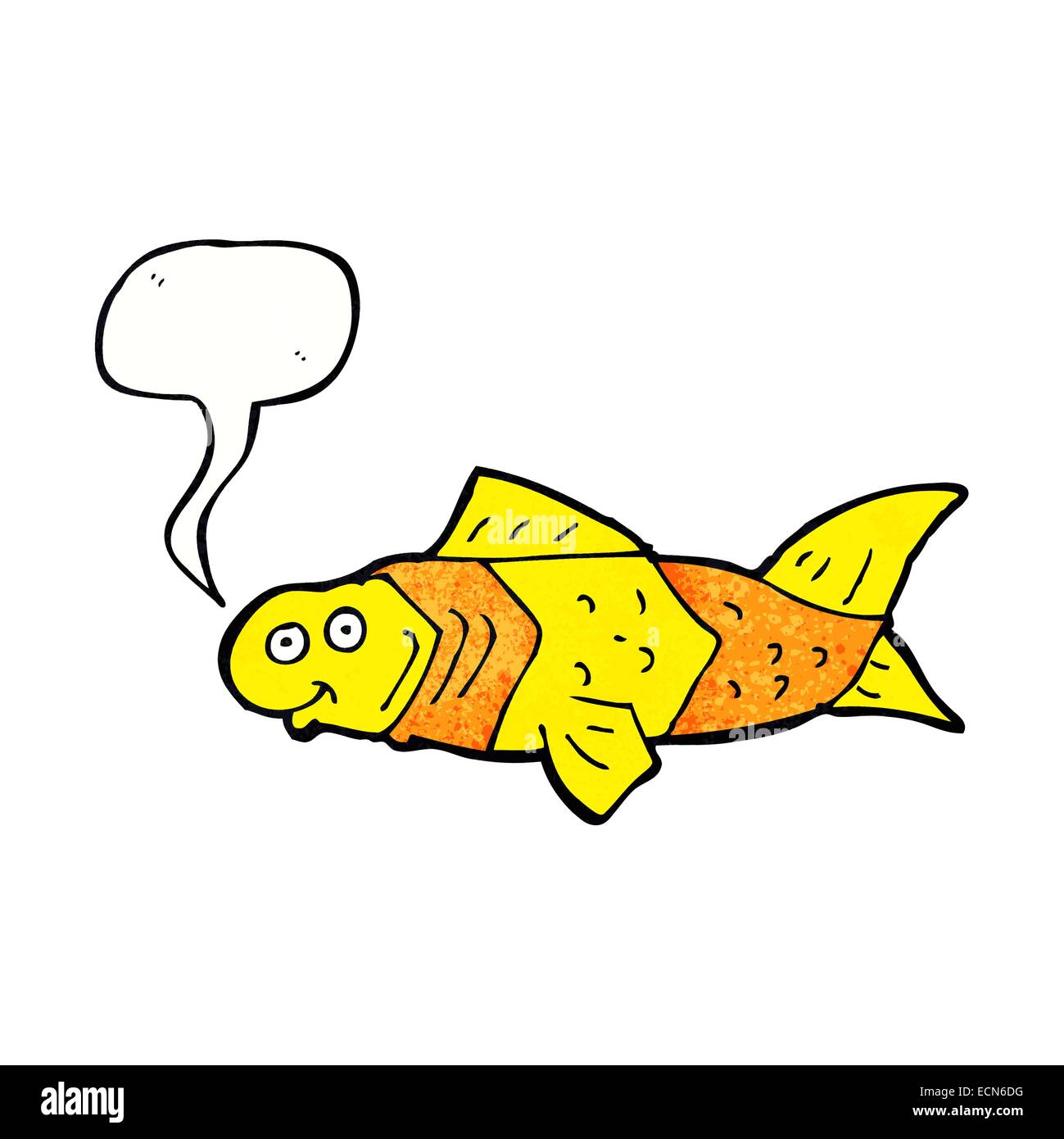 cartoon funny fish with speech bubble Stock Vector Image & Art - Alamy