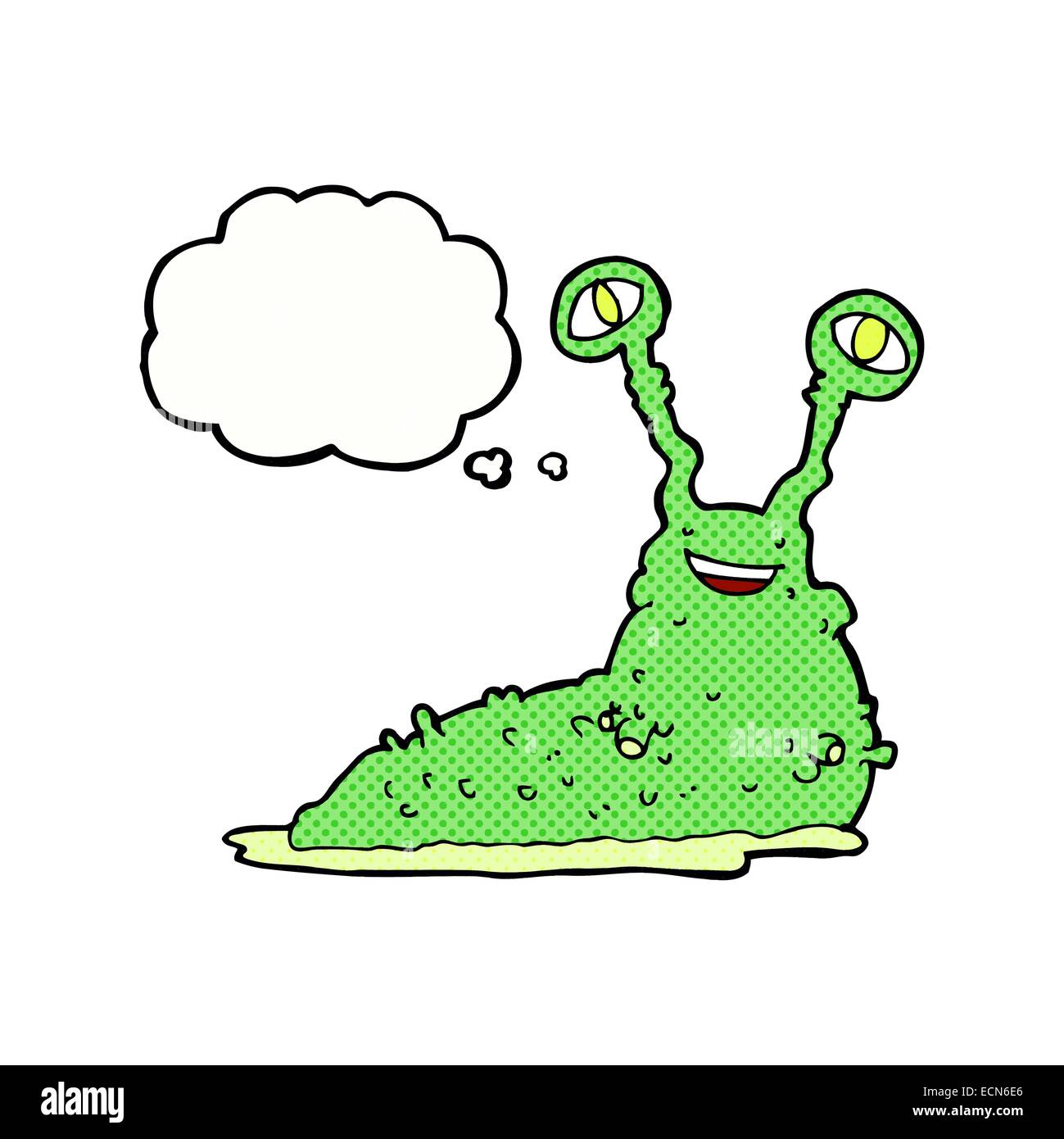 cartoon slug with thought bubble Stock Vector Image & Art - Alamy