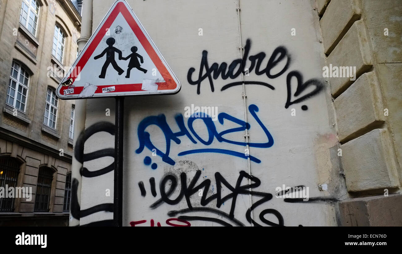 Graffiti Road Sign High Resolution Stock Photography and Images - Alamy