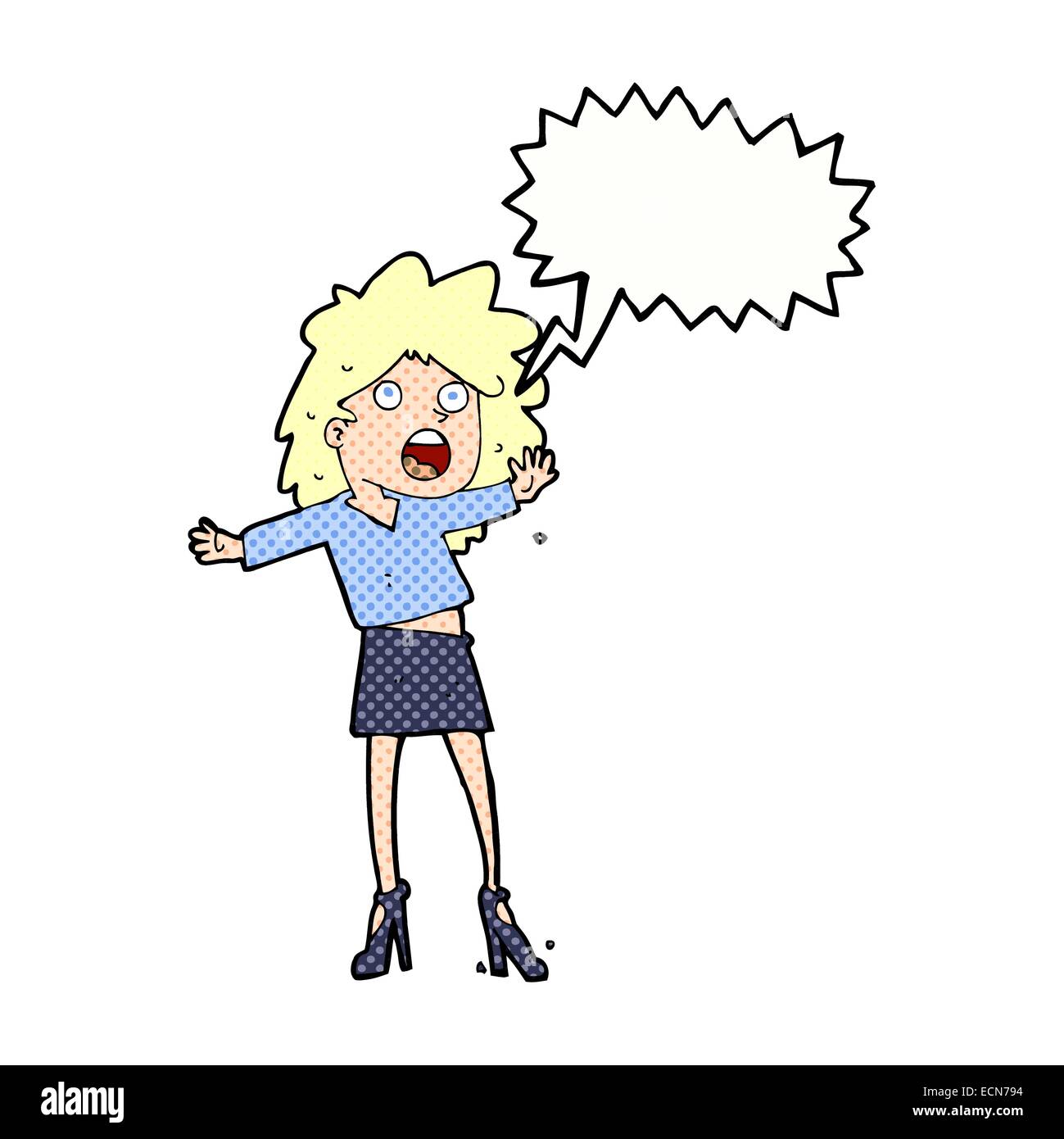 Having trouble speaking Stock Vector Images - Alamy
