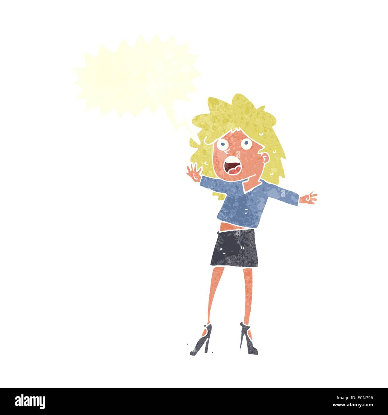 Having trouble speaking Stock Vector Images - Alamy