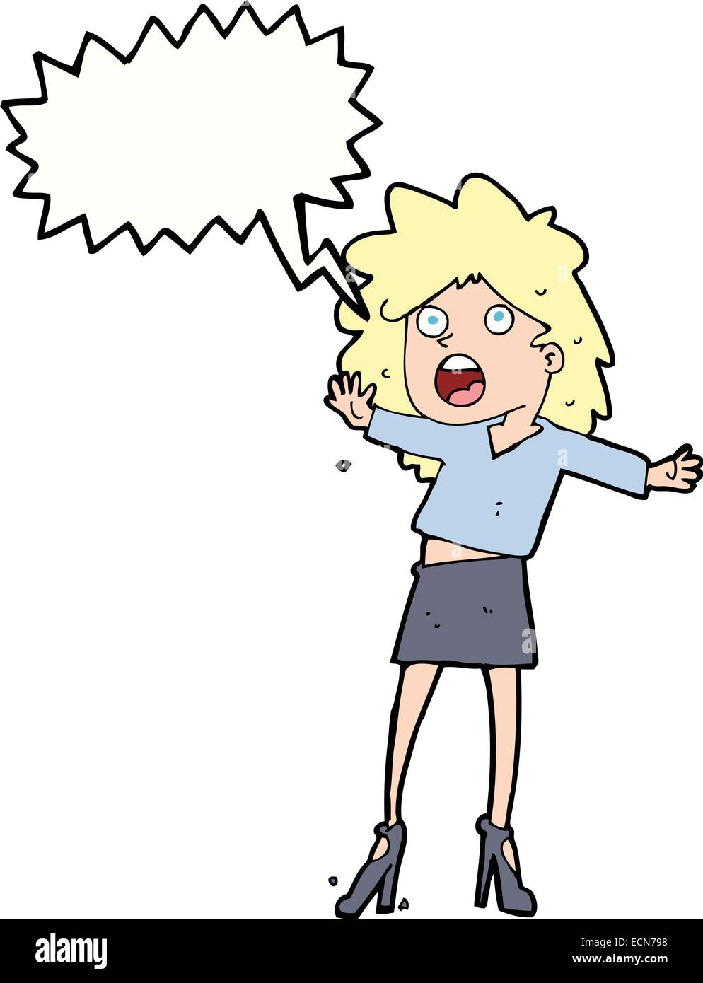 Having trouble speaking Stock Vector Images - Alamy