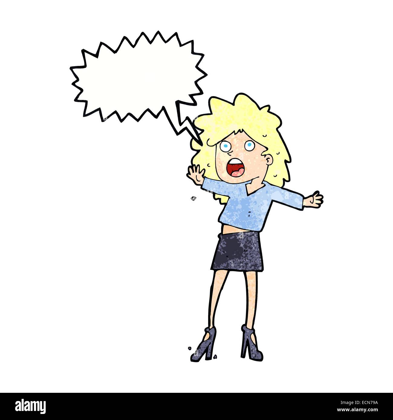 Having trouble speaking Stock Vector Images - Alamy