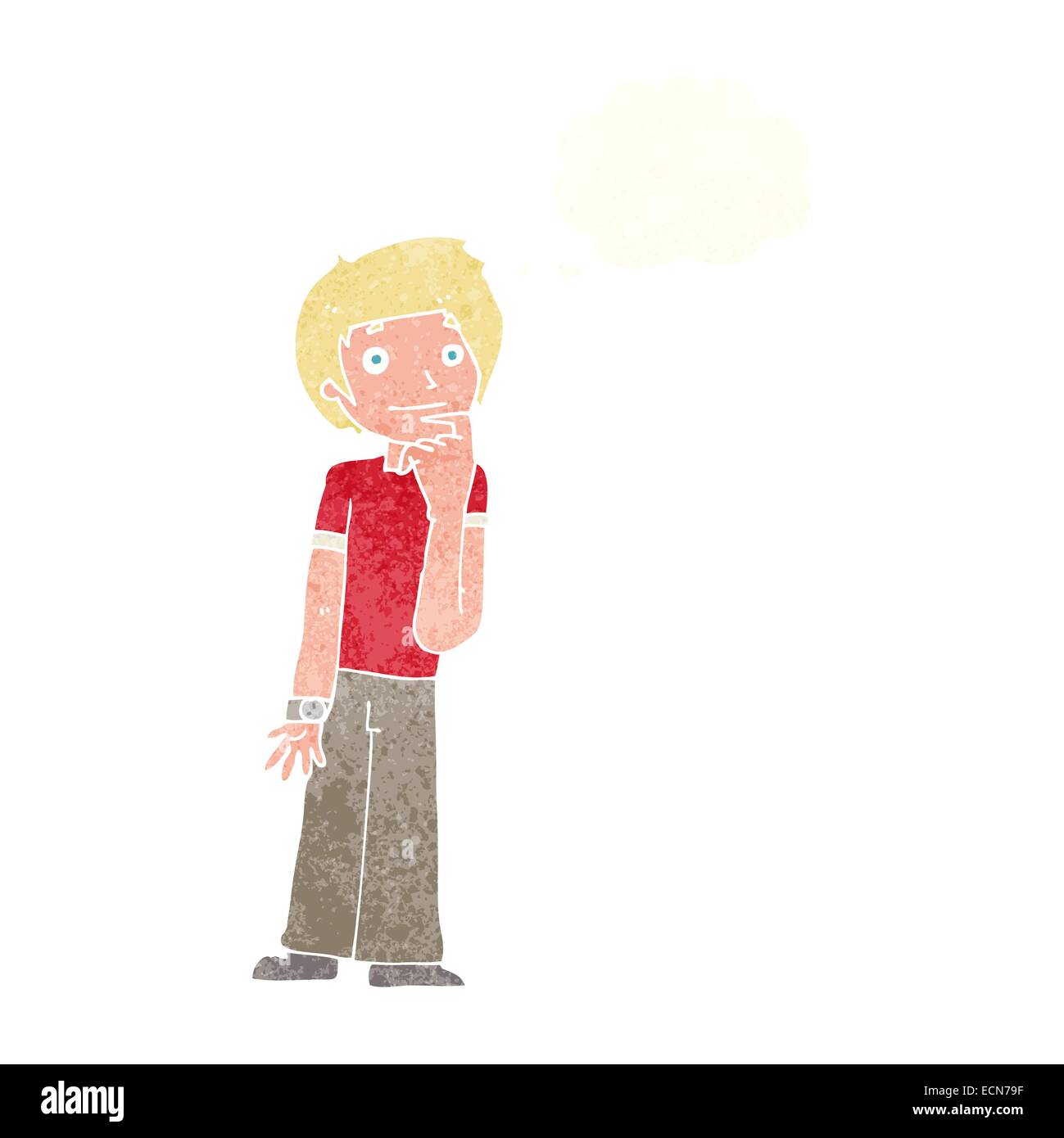 Wondering boy Cut Out Stock Images & Pictures - Alamy