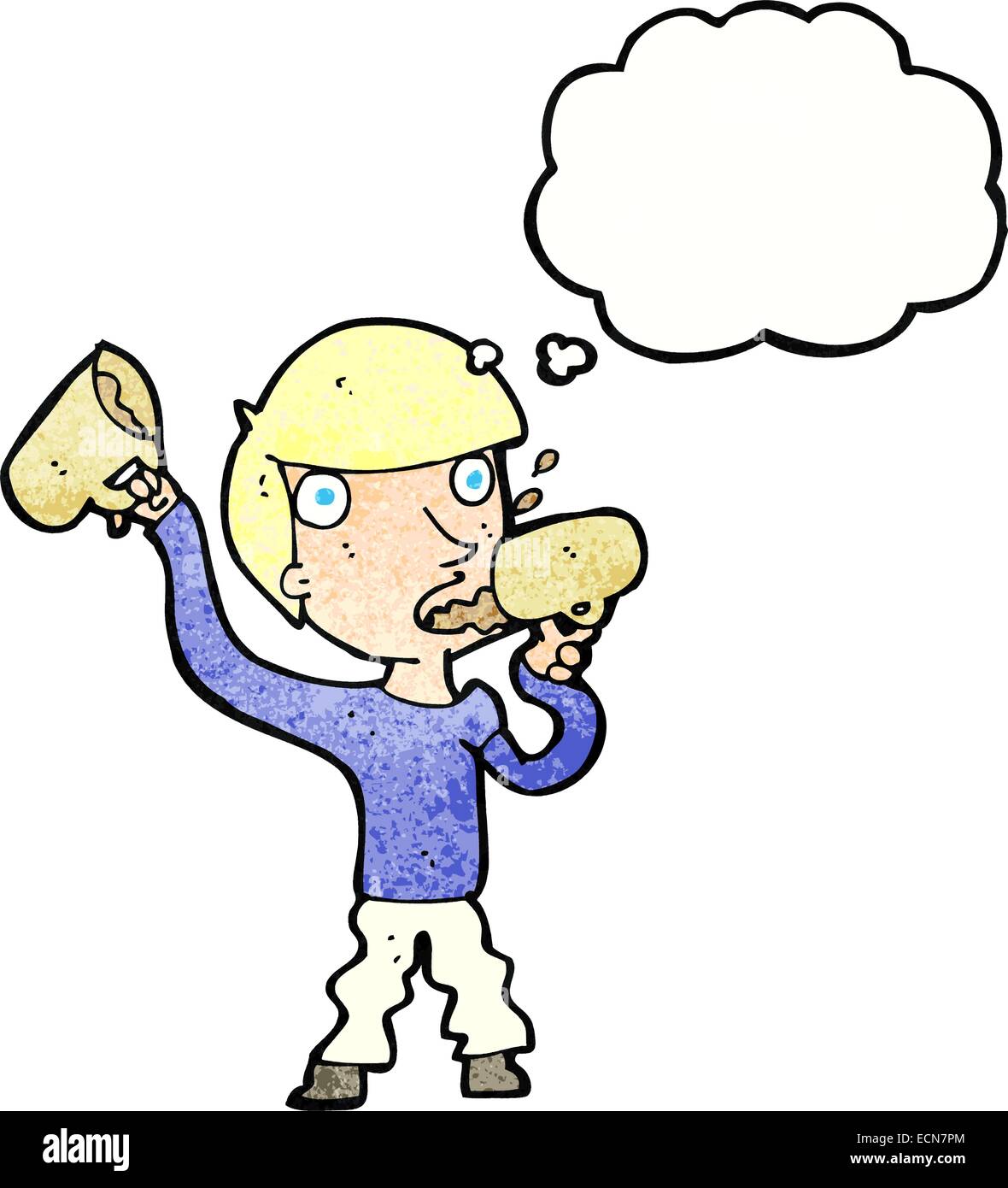 cartoon man drinking beer with thought bubble Stock Vector Image & Art ...