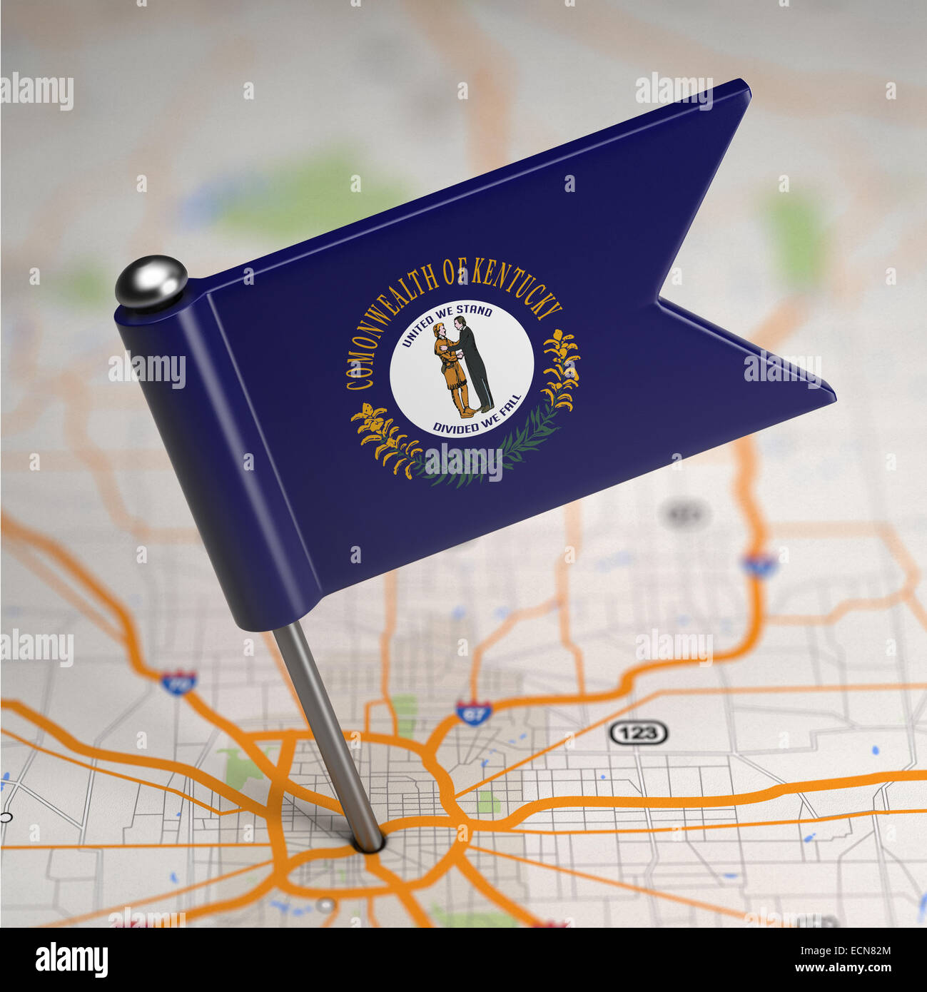 Ky map hi-res stock photography and images - Alamy