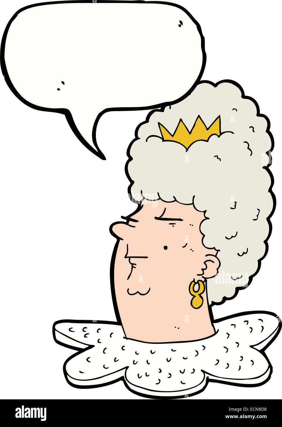 Cartoon queens head hi-res stock photography and images - Alamy