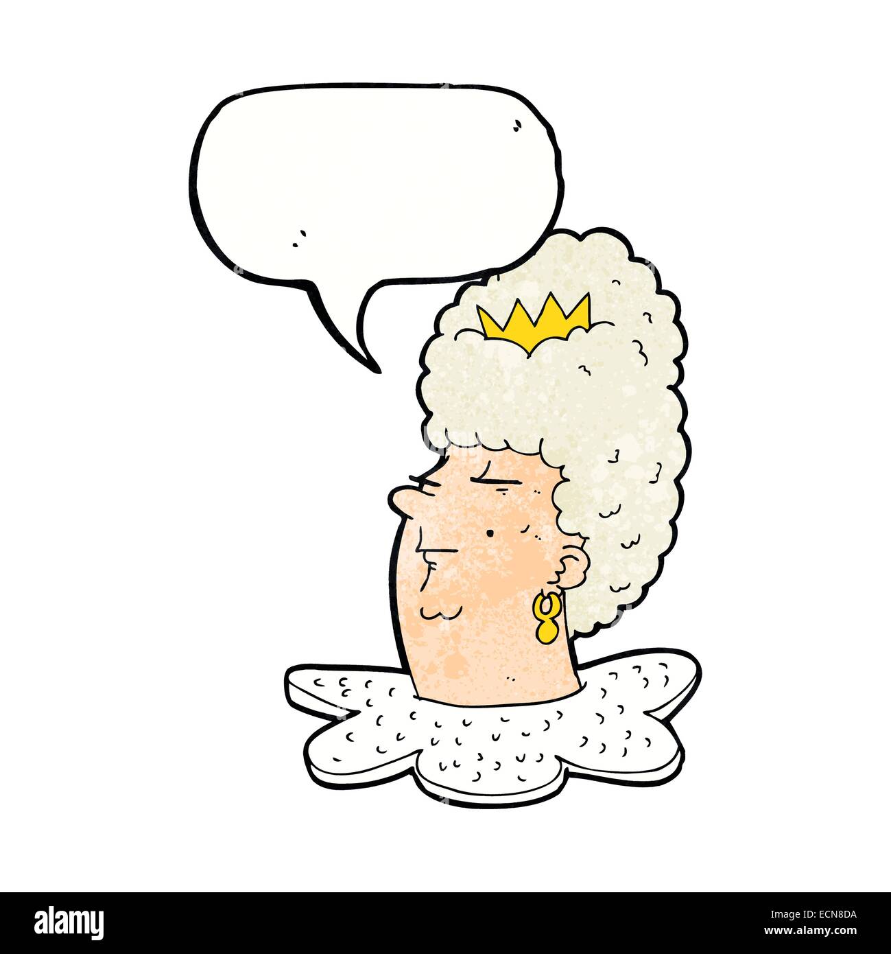 cartoon queen's head with speech bubble Stock Vector Image & Art - Alamy